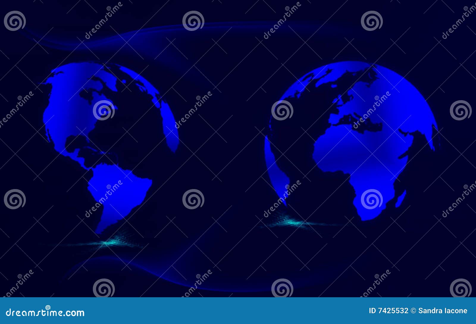Blue maps stock illustration. Illustration of colourful - 7425532