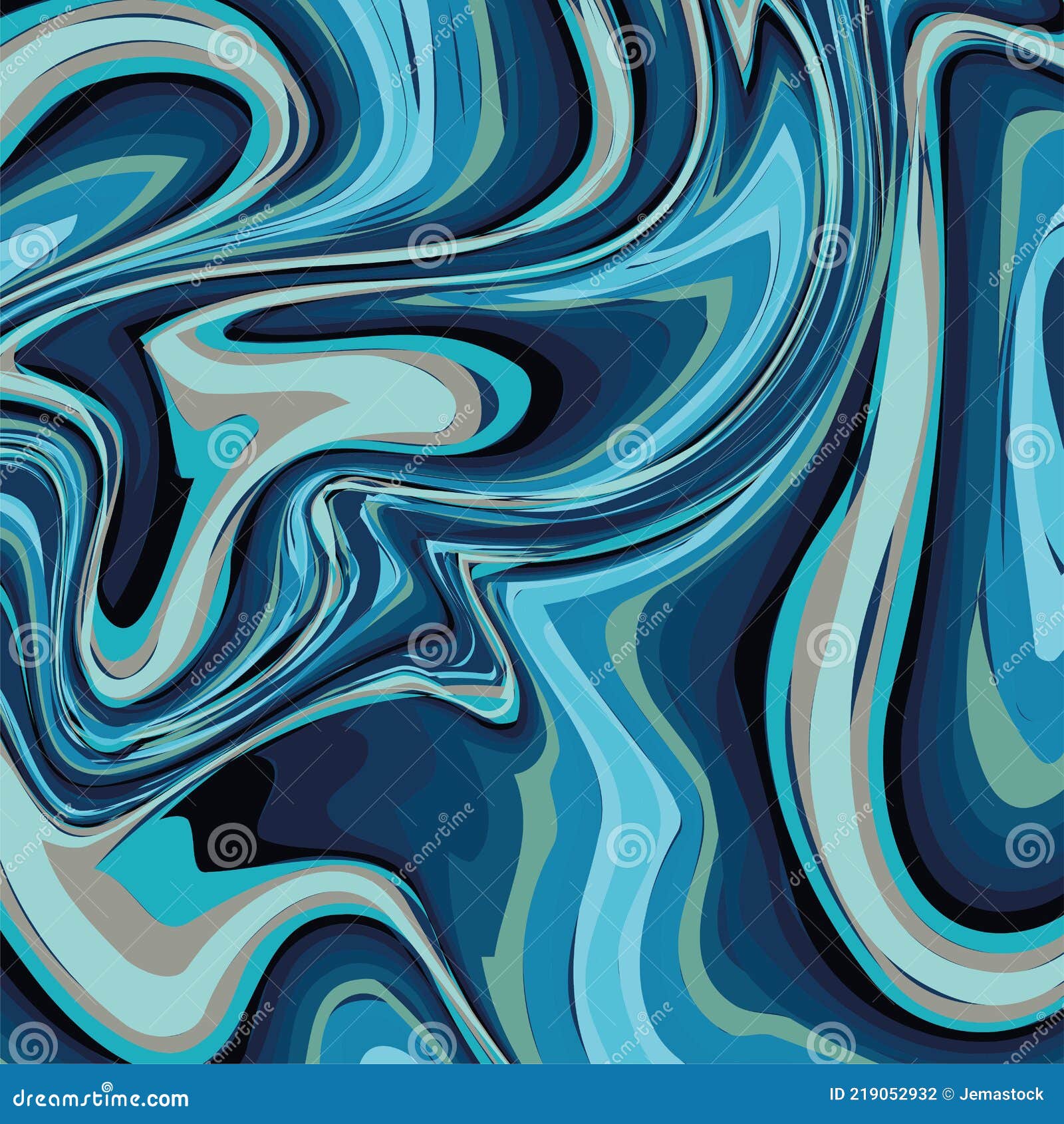 Blue marble pattern stock vector. Illustration of funky - 219052932