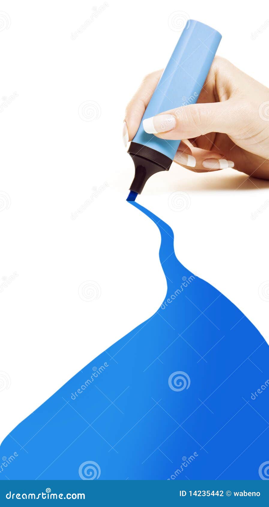 Blue marker stock photo. Image of drawing, nibs, draw - 14235442