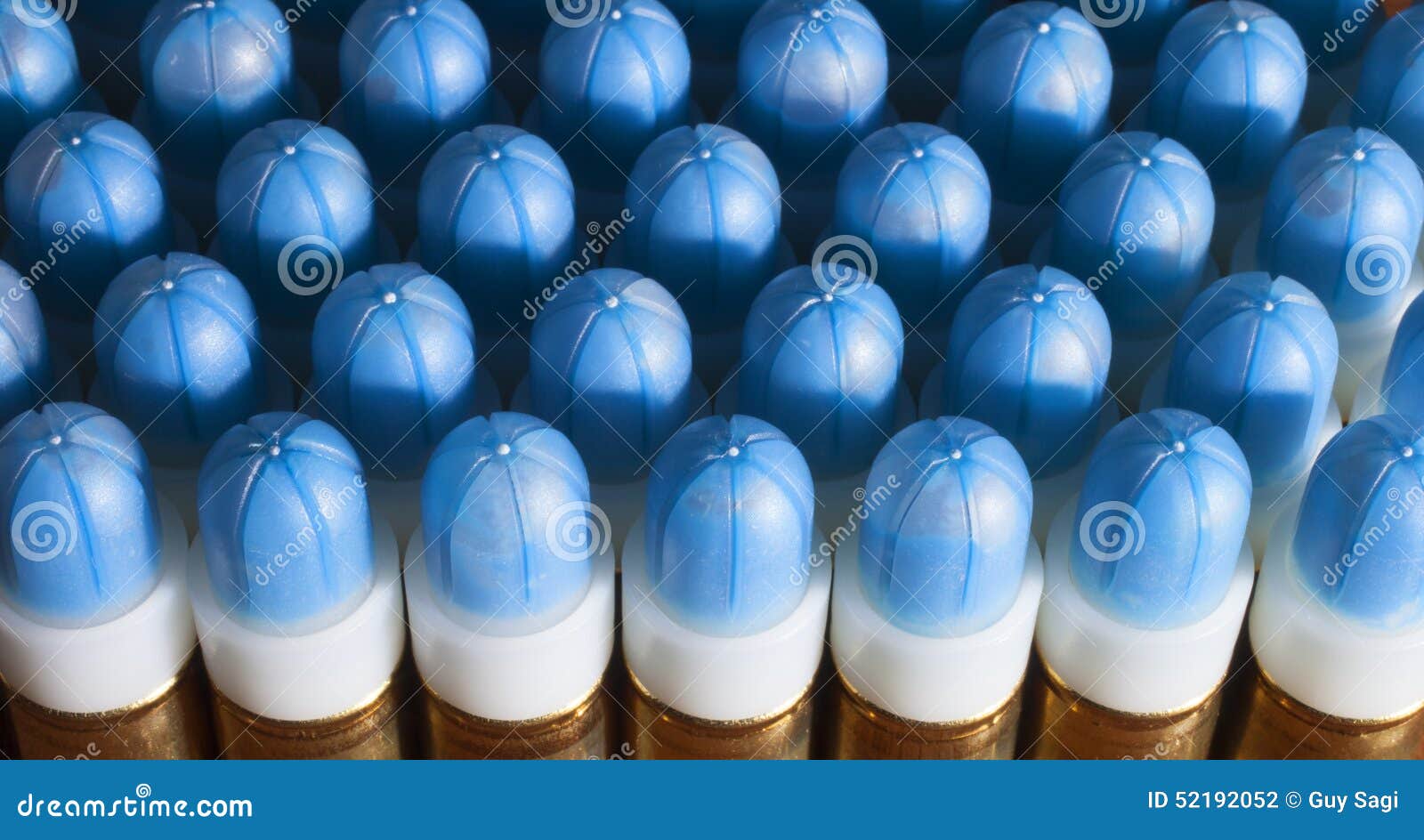 Blue Marker Dye Handgun Ammo Stock Photo - Image of white, black: 52192052