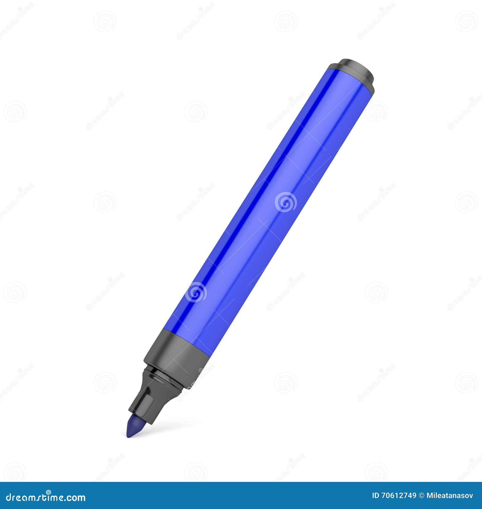 Blue marker stock illustration. Illustration of graphic - 70612749