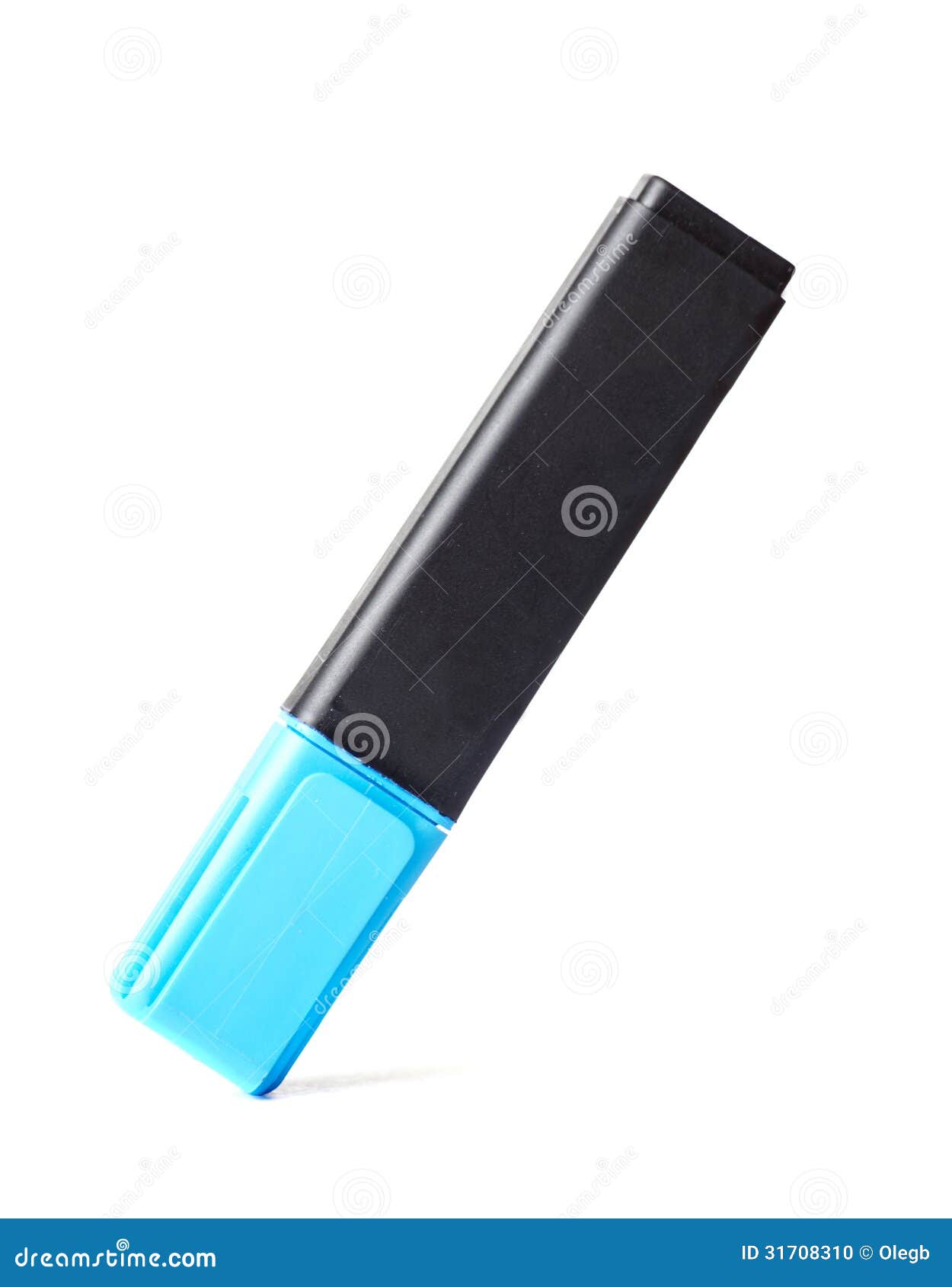 Blue marker on white stock photo. Image of paper, sign - 31708310