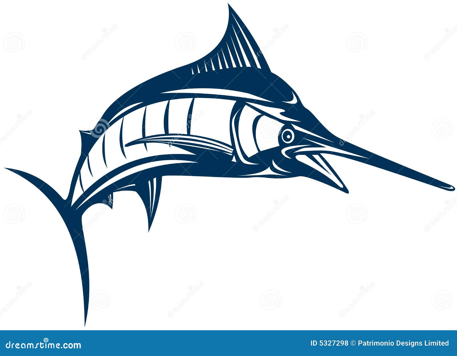 Blue Marlin Wall Mount Stock Image | CartoonDealer.com #43481095
