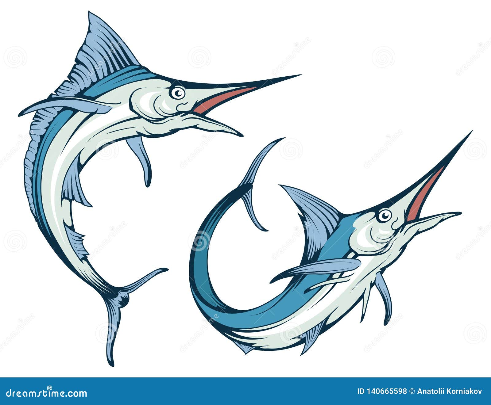 Blue Marlin Drawing