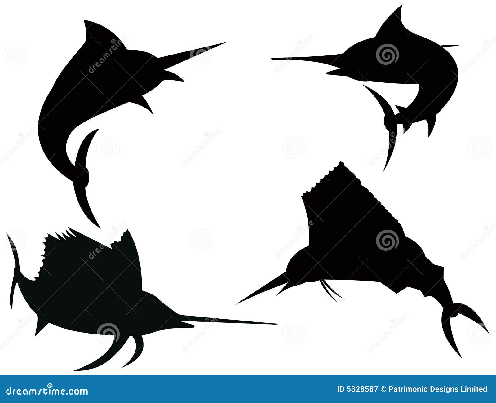 Blue Marlin Wall Mount Stock Image | CartoonDealer.com #43481095