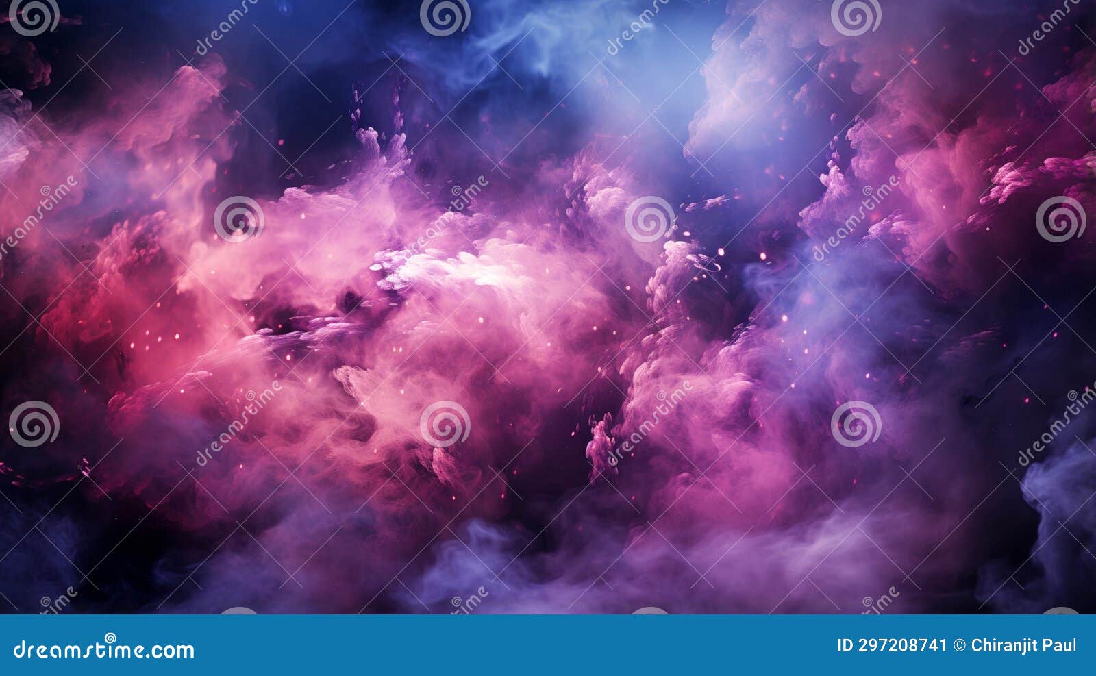 Blue and Maroon with Pink Space Galaxy Cloud Nebula Stock Image - Image ...