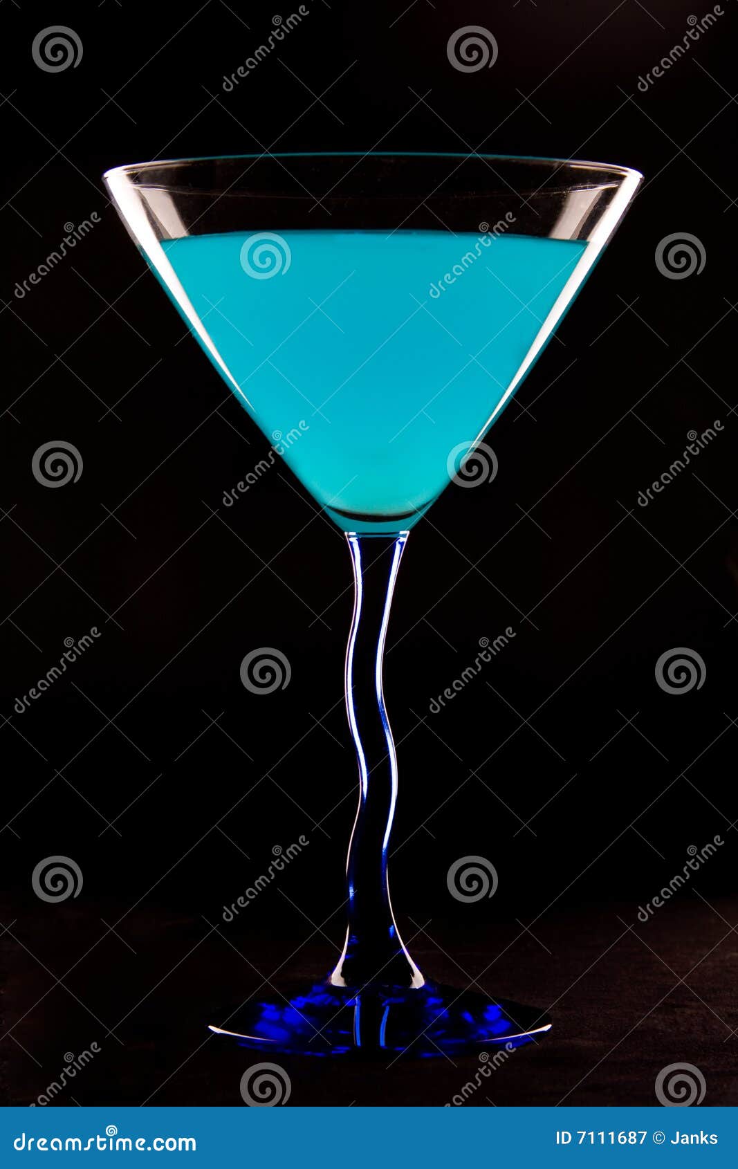 Blue Martini stock image. Image of bubble, classic, beverage - 7111687