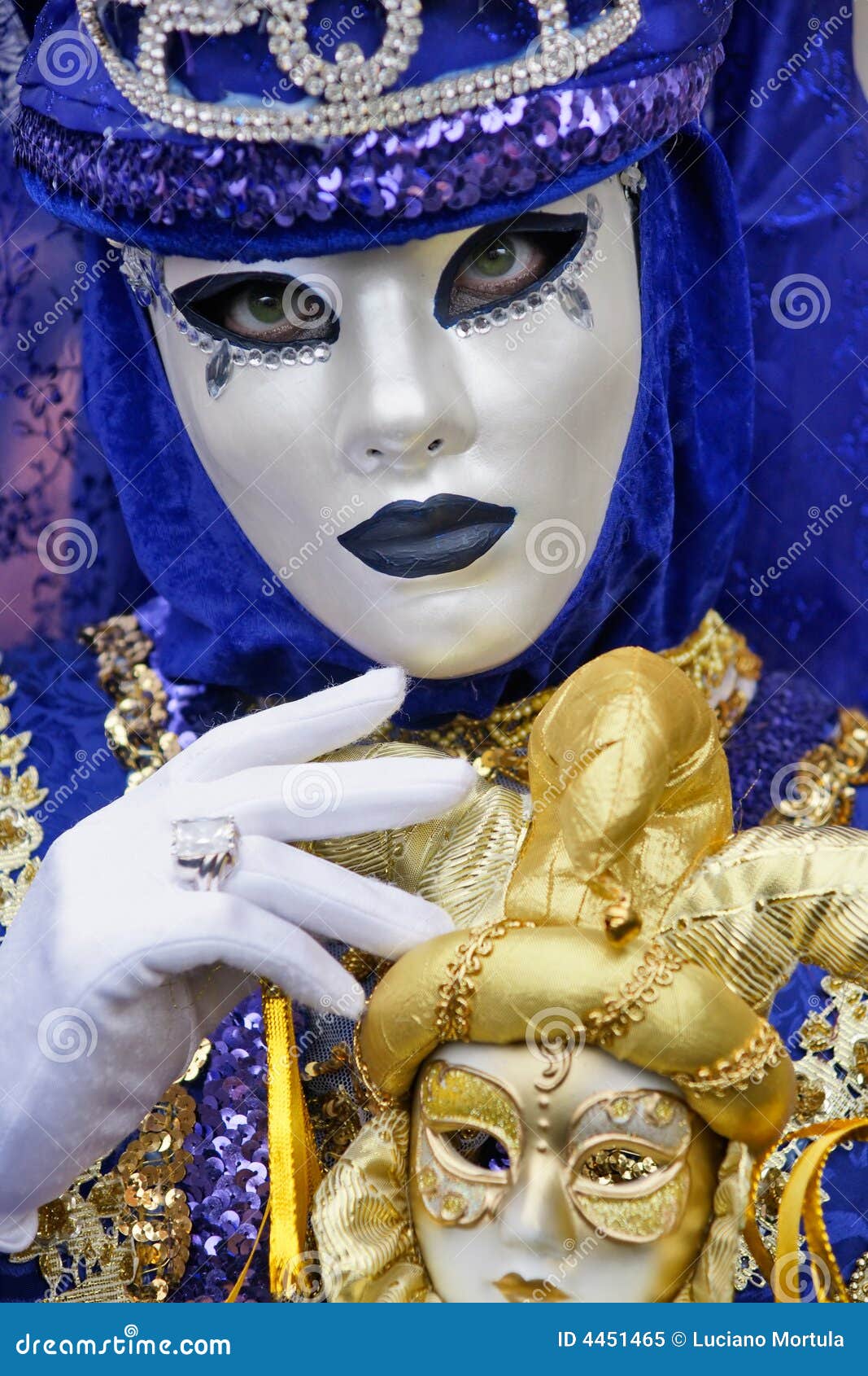 Blue mask editorial image. Image of beauty, golden, canal - 4451465