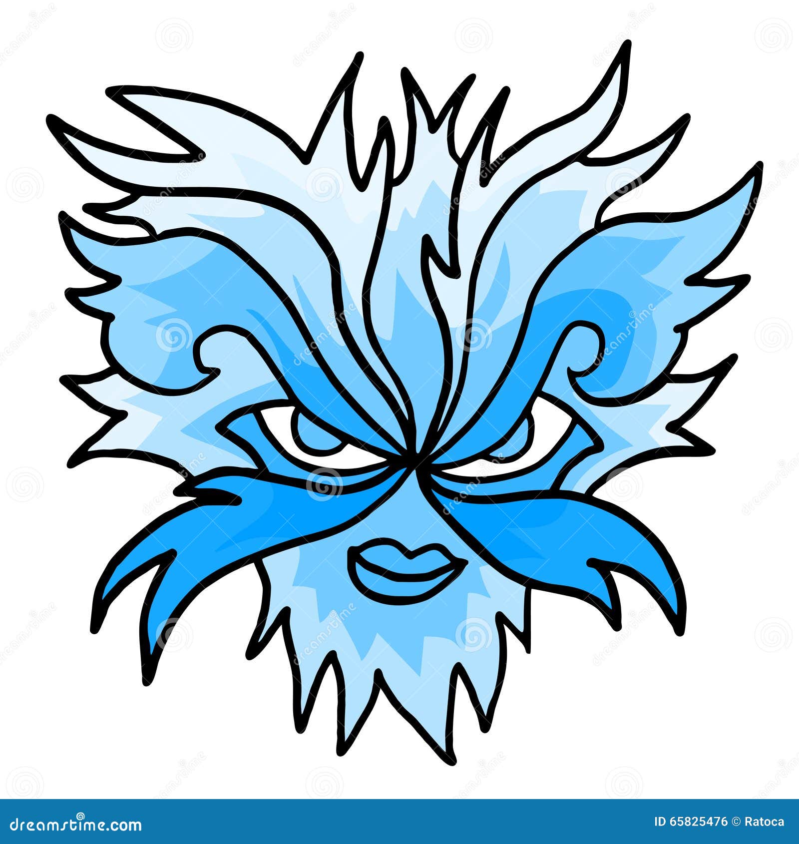 Blue mask stock vector. Illustration of mask, abstract - 65825476