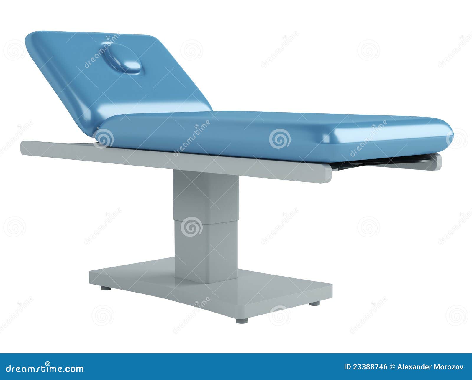 Blue massage table stock illustration. Illustration of high - 23388746