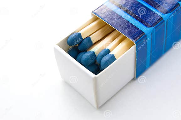 Blue matches stock photo. Image of sticks, stick, abstract - 8800186