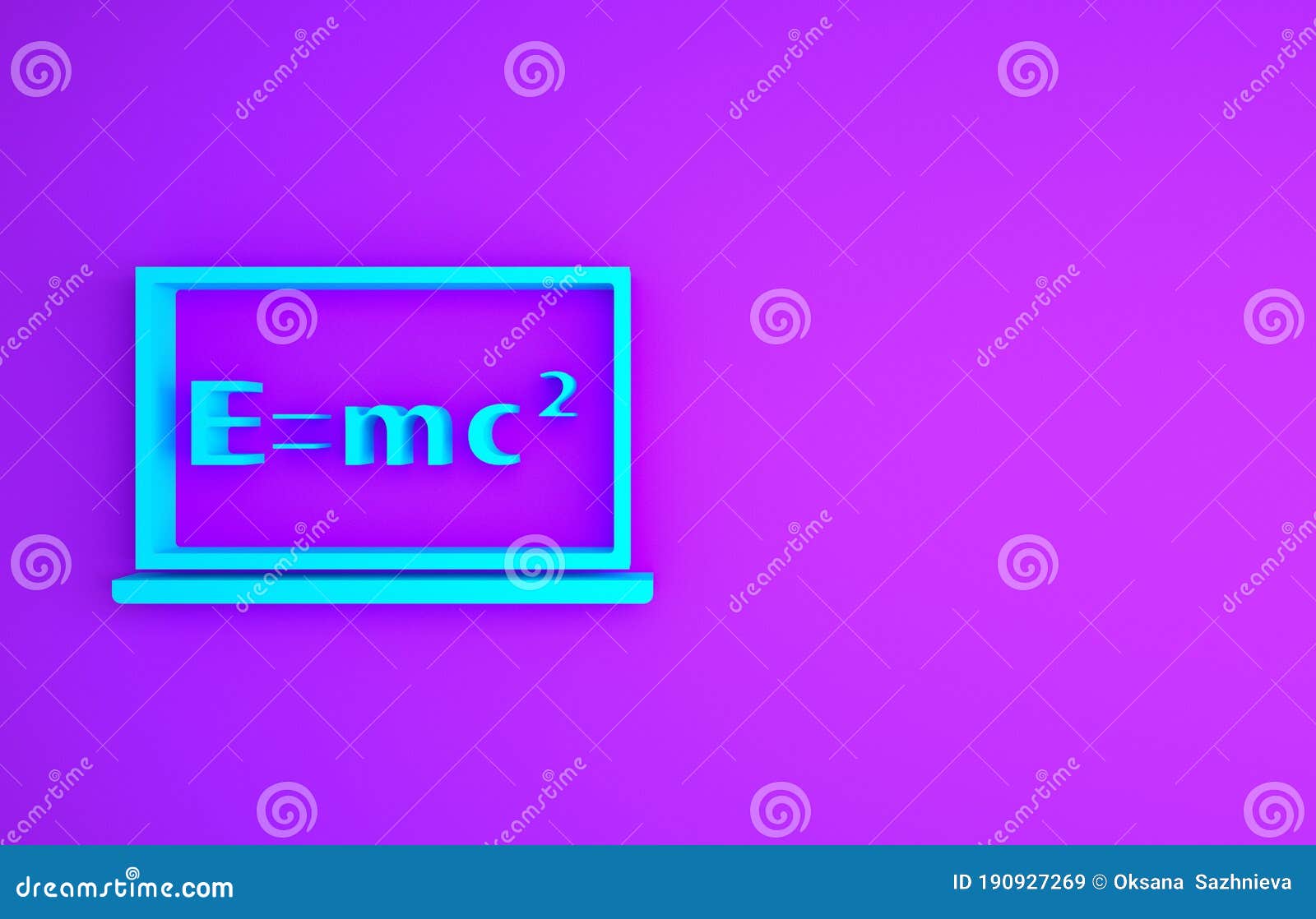 Blue Math System of Equation Solution on Chalkboard Icon Isolated on ...