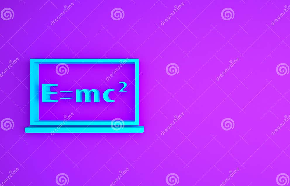 Blue Math System of Equation Solution on Chalkboard Icon Isolated on ...