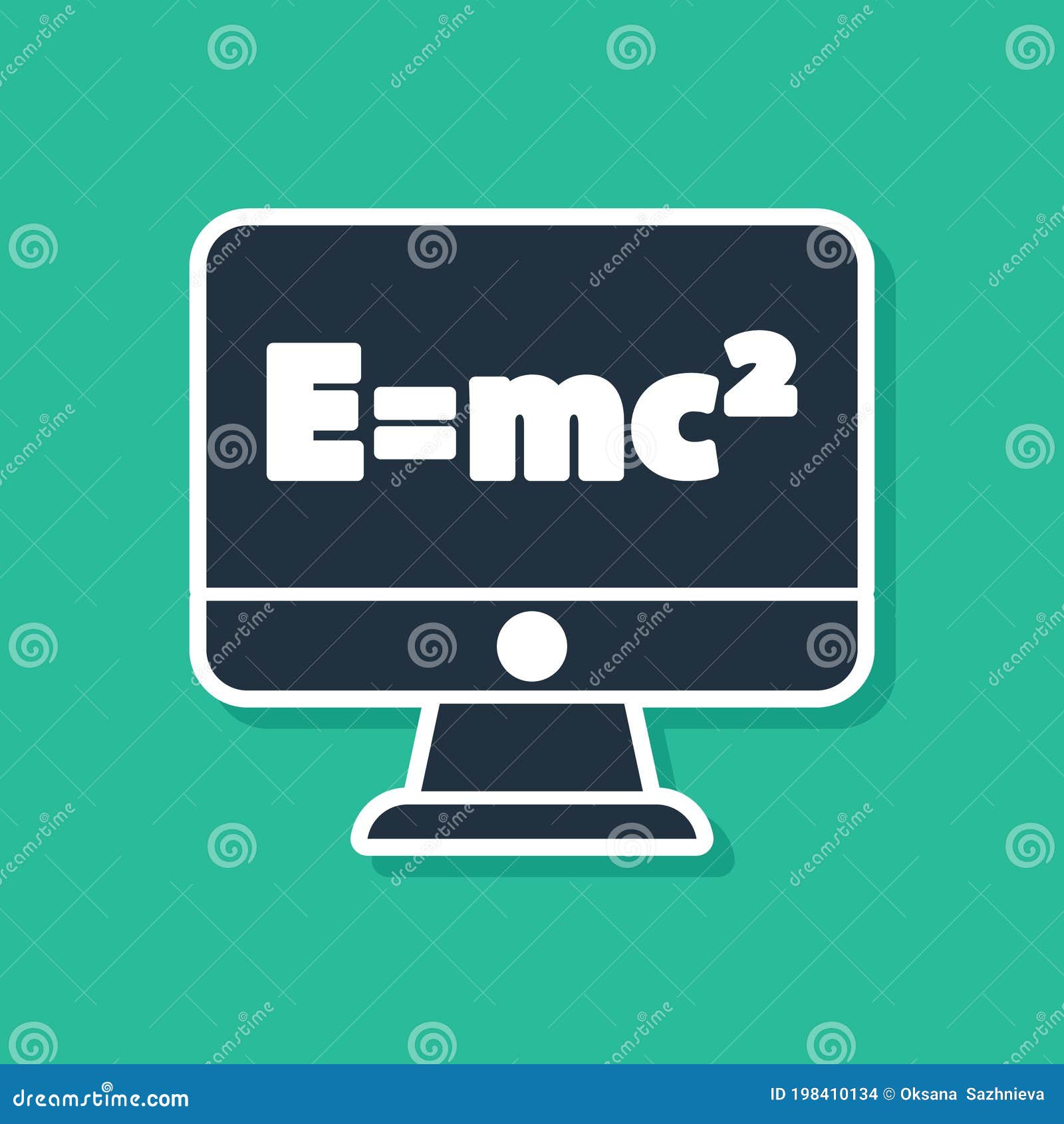 Blue Math Symbol Pattern. Mathematic Geometric Seamless . Abstract ...