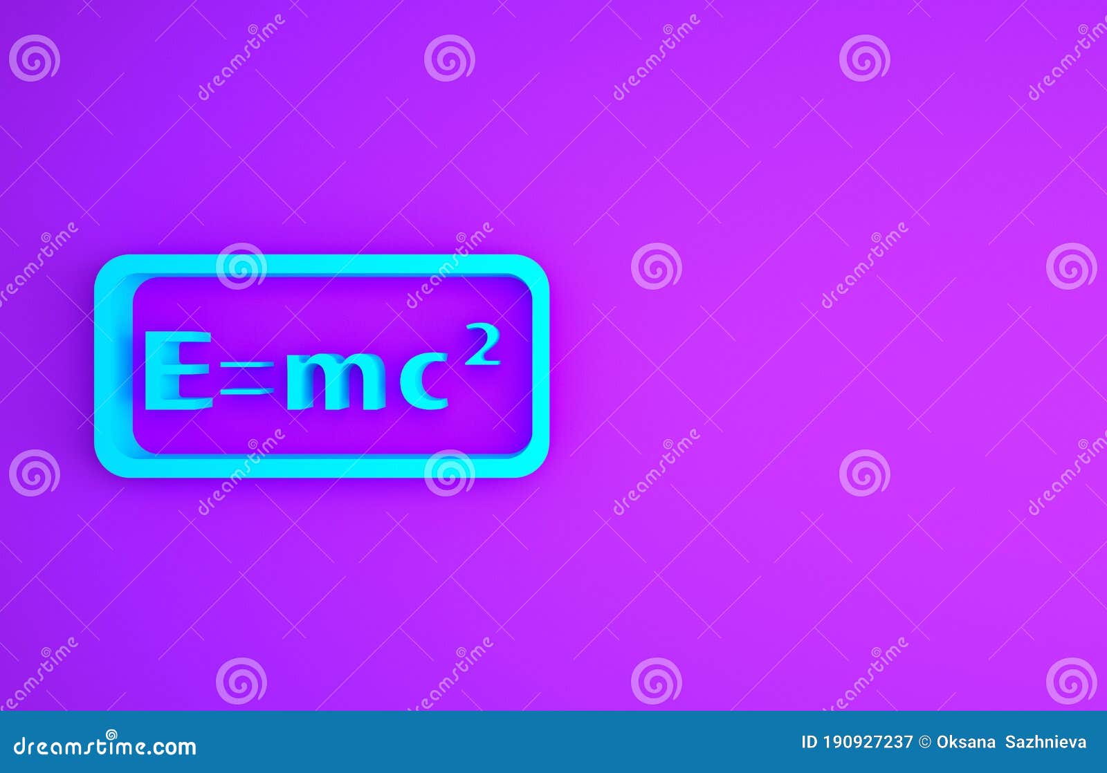 Blue Math System of Equation Solution Icon Isolated on Purple ...