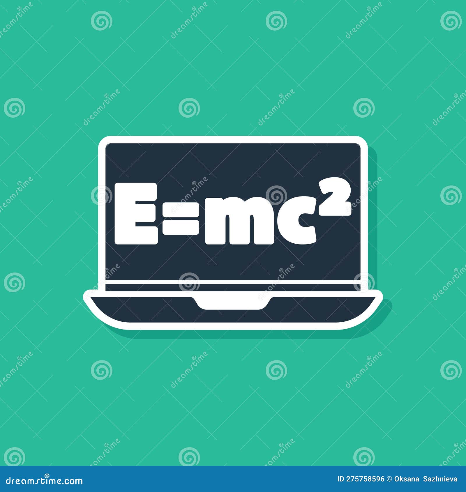 Blue Math Symbol Pattern. Mathematic Geometric Seamless . Abstract ...