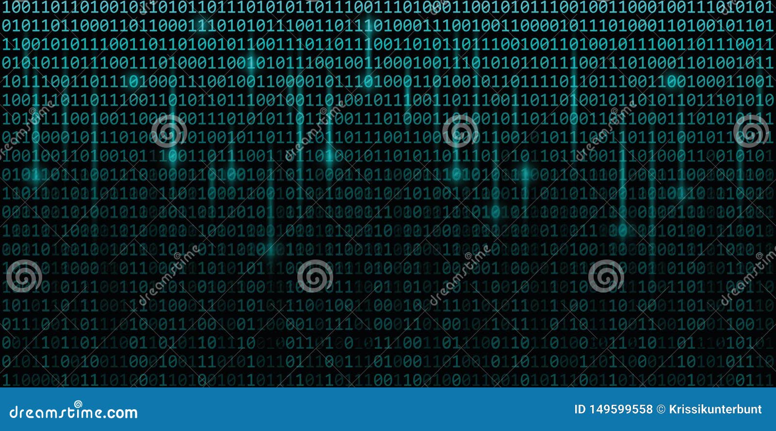 Blue Matrix Binary Code Web Background Stock Vector - Illustration of light, matrix: 149599558