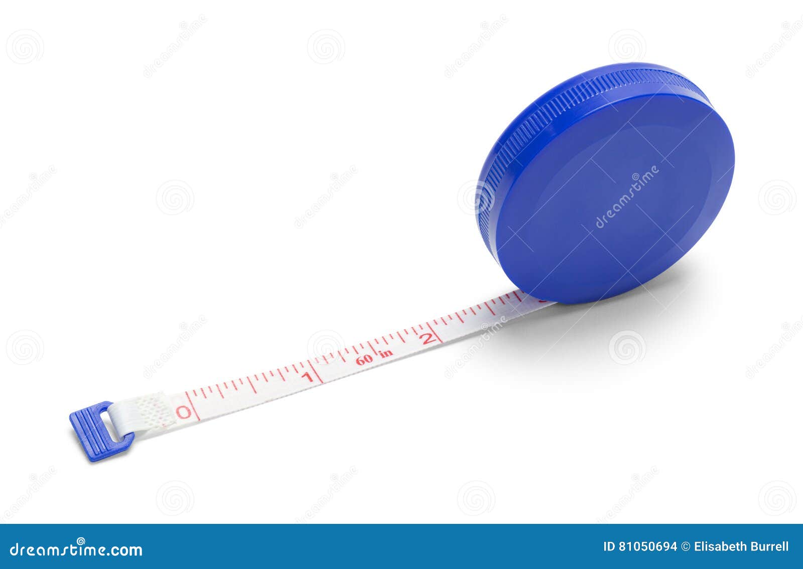 Blue Measure Tape stock photo. Image of number, inch - 81050694