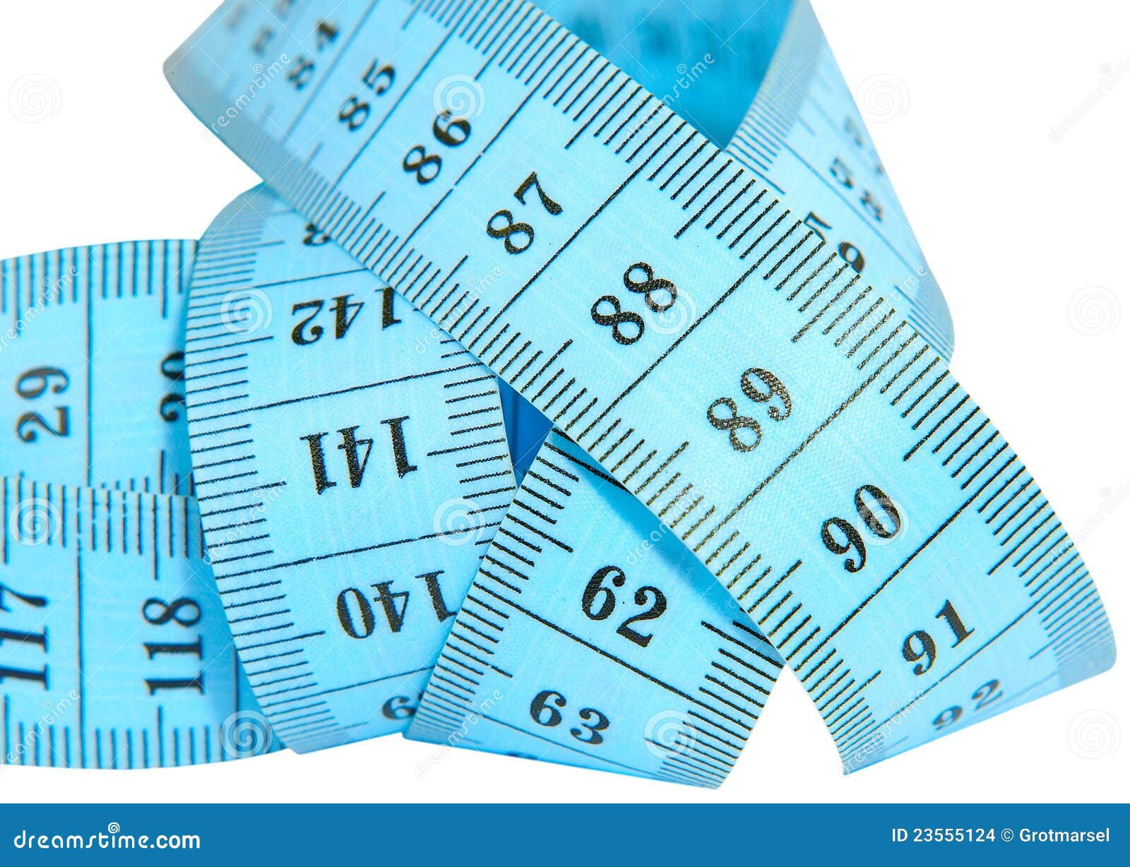 Blue measuring tape. stock photo. Image of measure, feet - 23555124