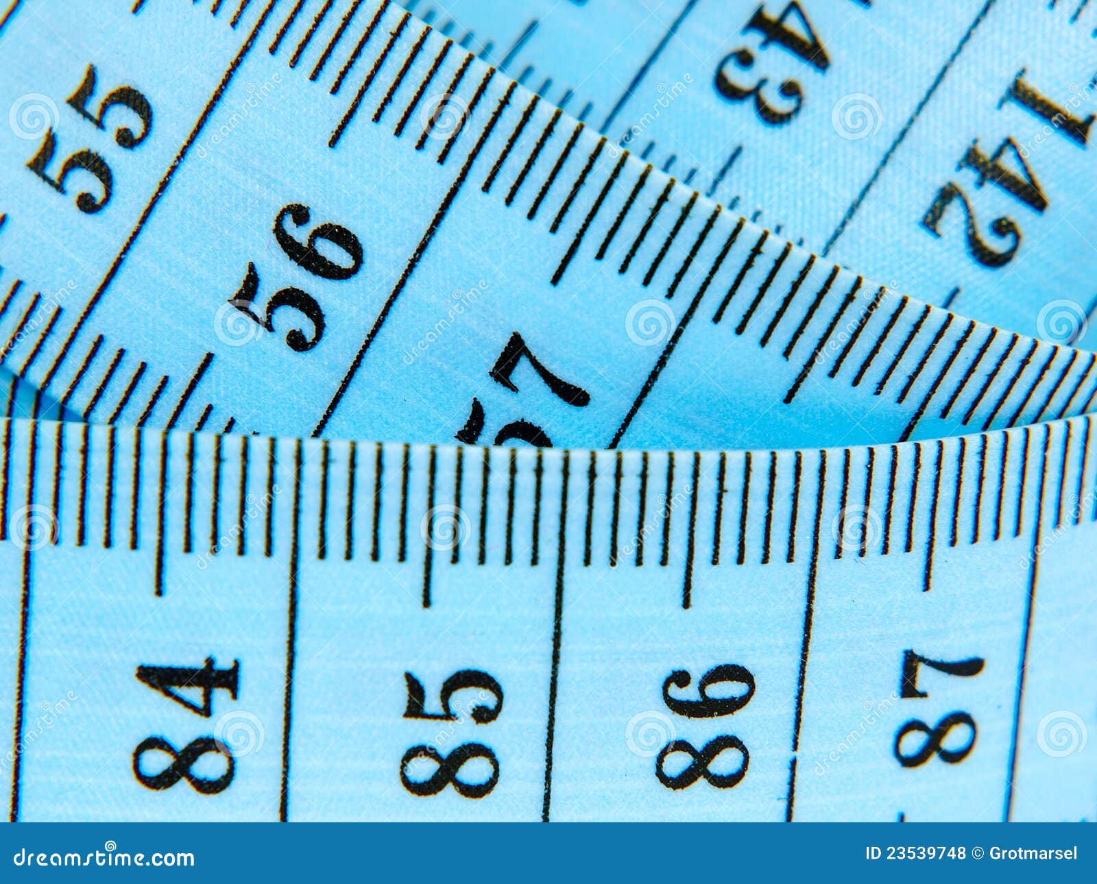 Blue Measuring Tape.Closeup. Stock Photo - Image of measure, lifestyle ...