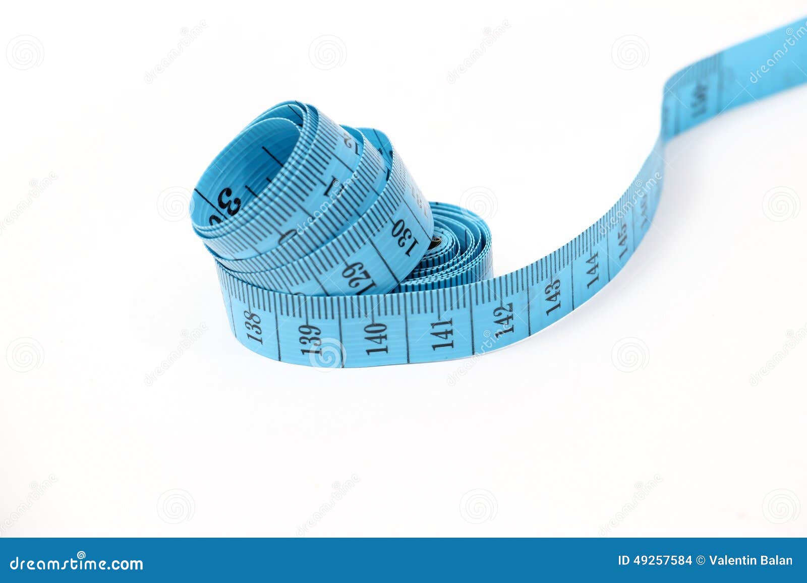 Blue measuring tape stock photo. Image of research, distance - 49257584
