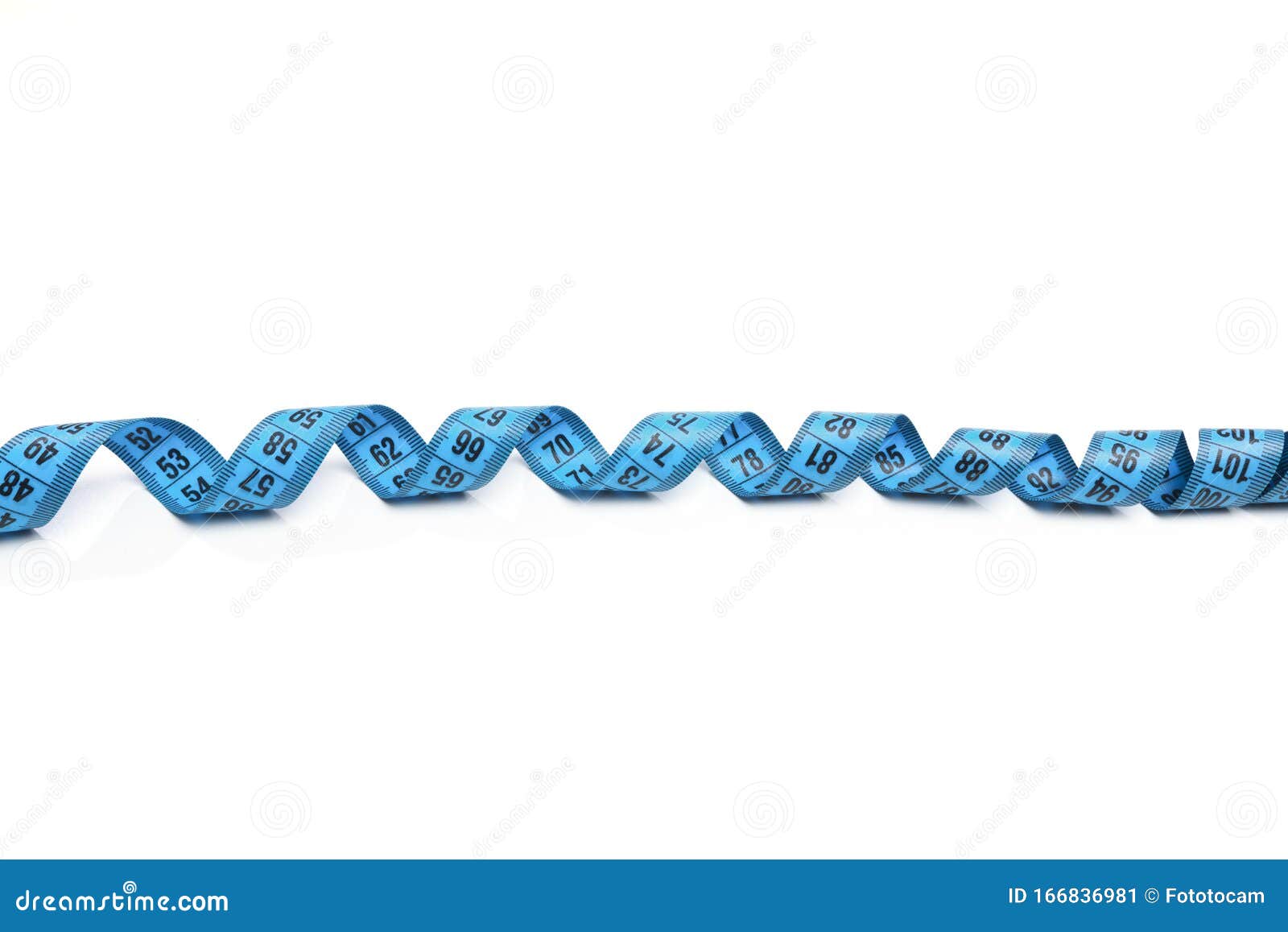 Blue Measuring Tape Isolated on White Background - Image Stock Image ...