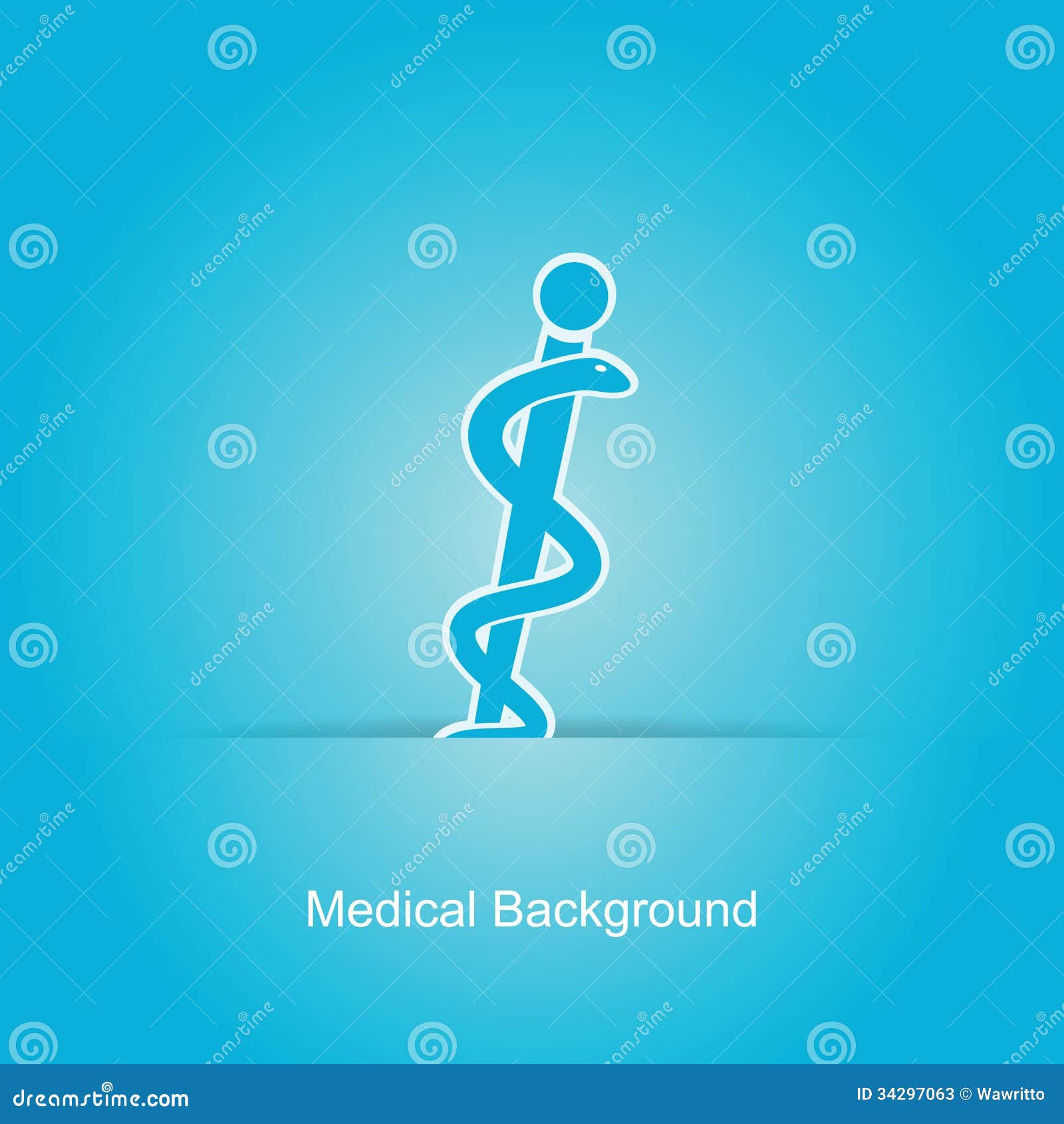 Blue Medical Background Cartoon Vector | CartoonDealer.com #34297063