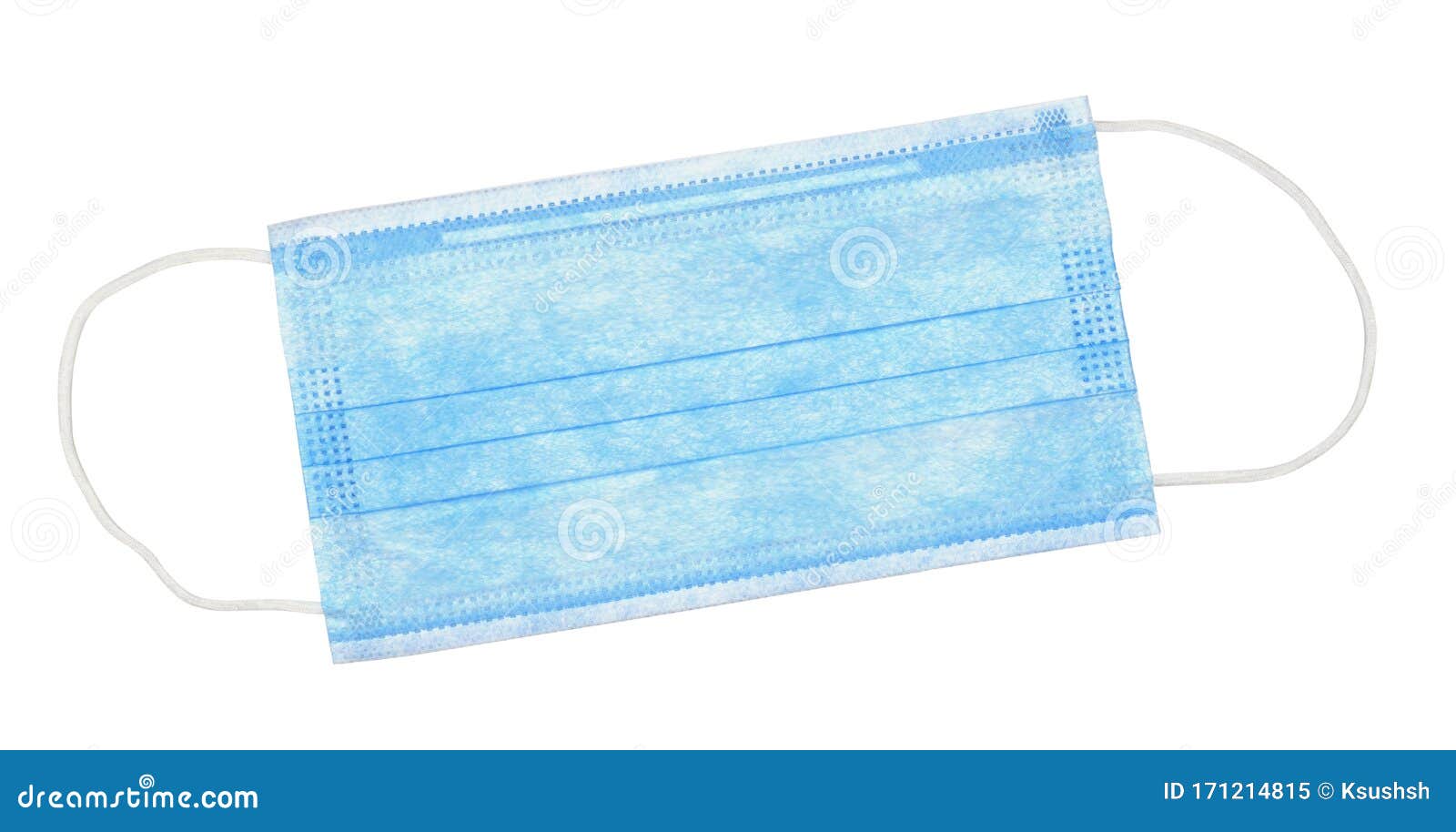 Blue medical mask stock image. Image of bandage, infection - 171214815