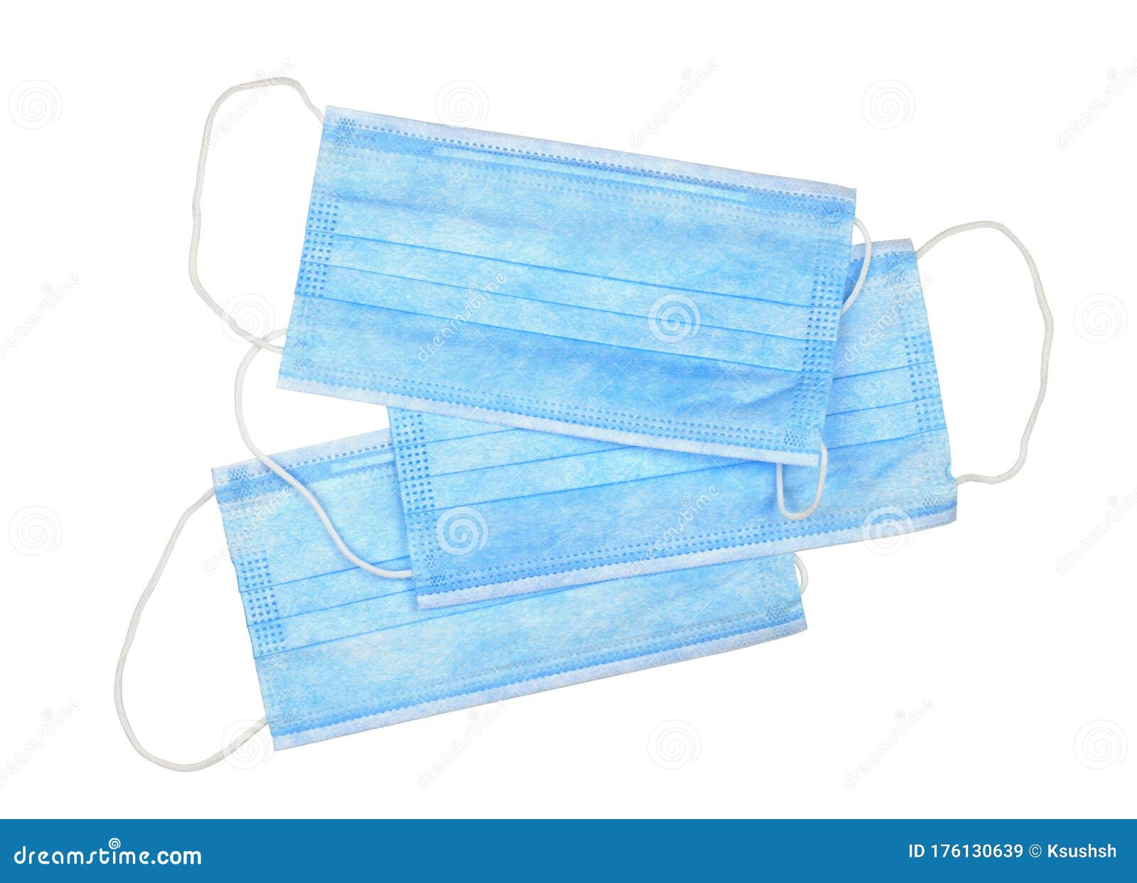 Blue medical masks stock image. Image of illness, disease - 176130639