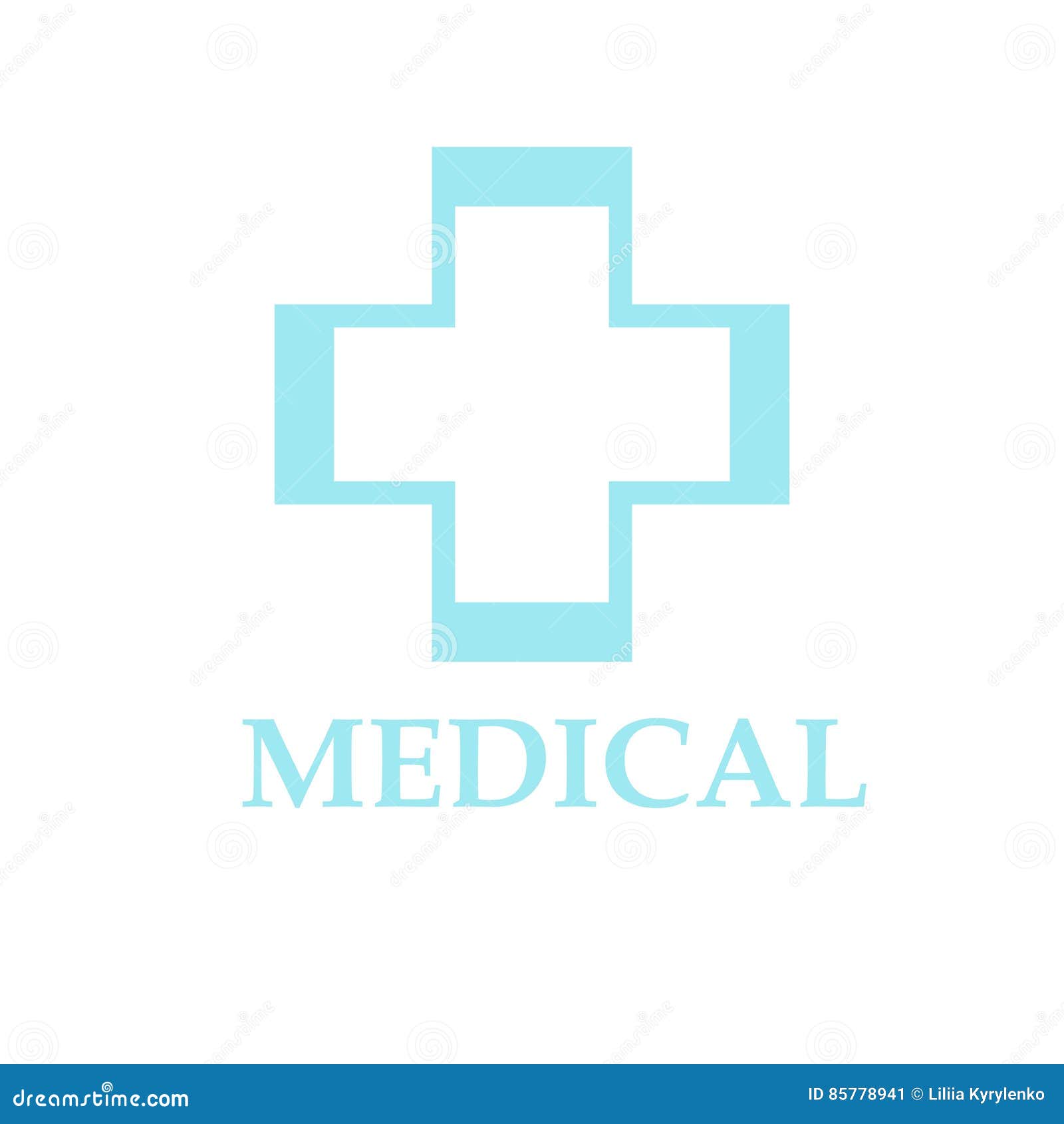 Blue Medical Pharmacy Cross Logo Stock Vector - Illustration of company ...