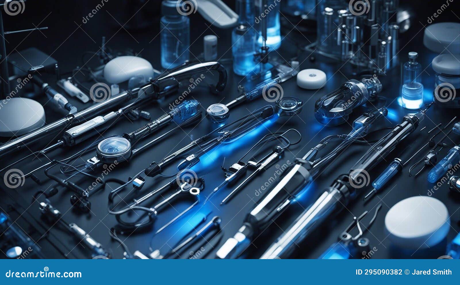 A Blue Medical Science Futuristic Technology Abstract Background ...