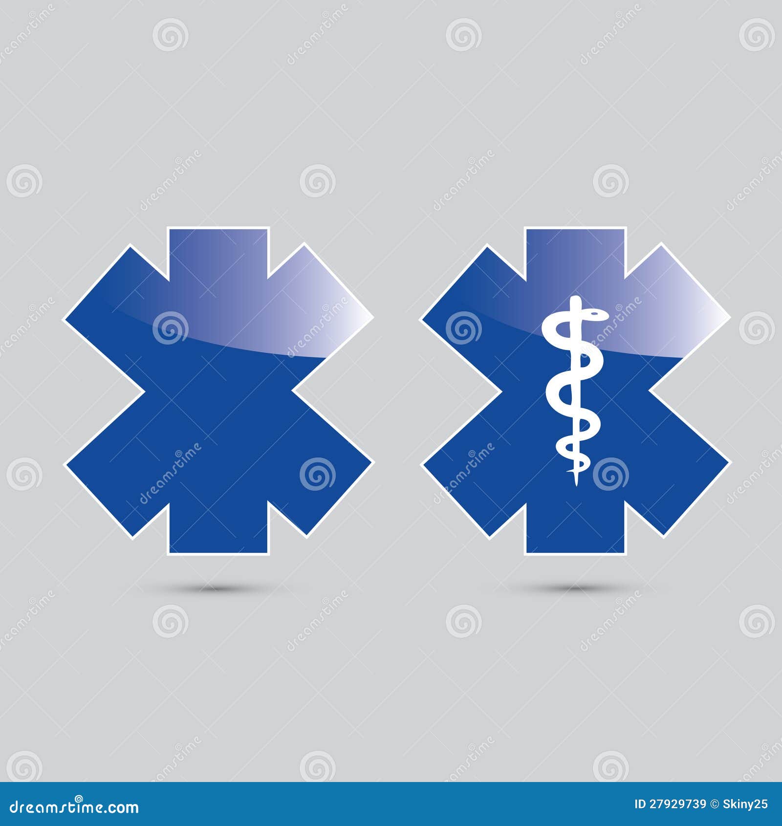 Blue medical symbol . stock vector. Illustration of curves - 27929739
