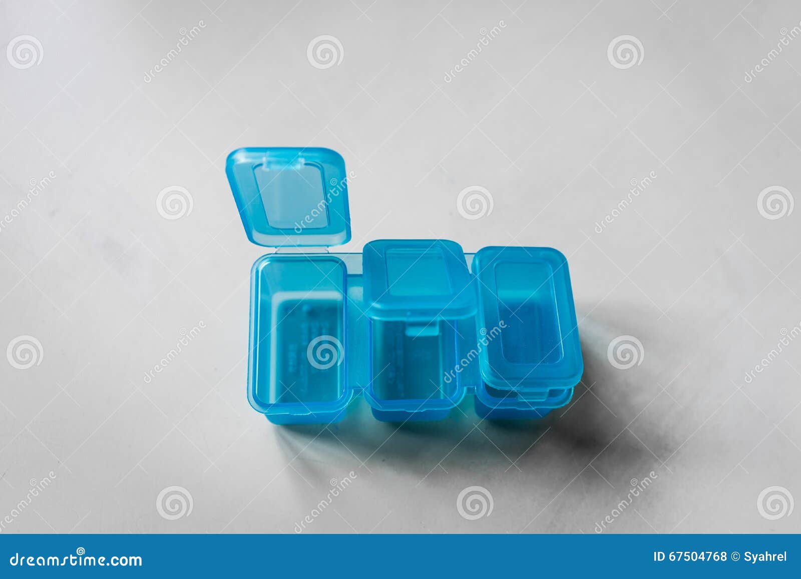 Blue Medication Containers. Stock Photo - Image of containers, simple ...
