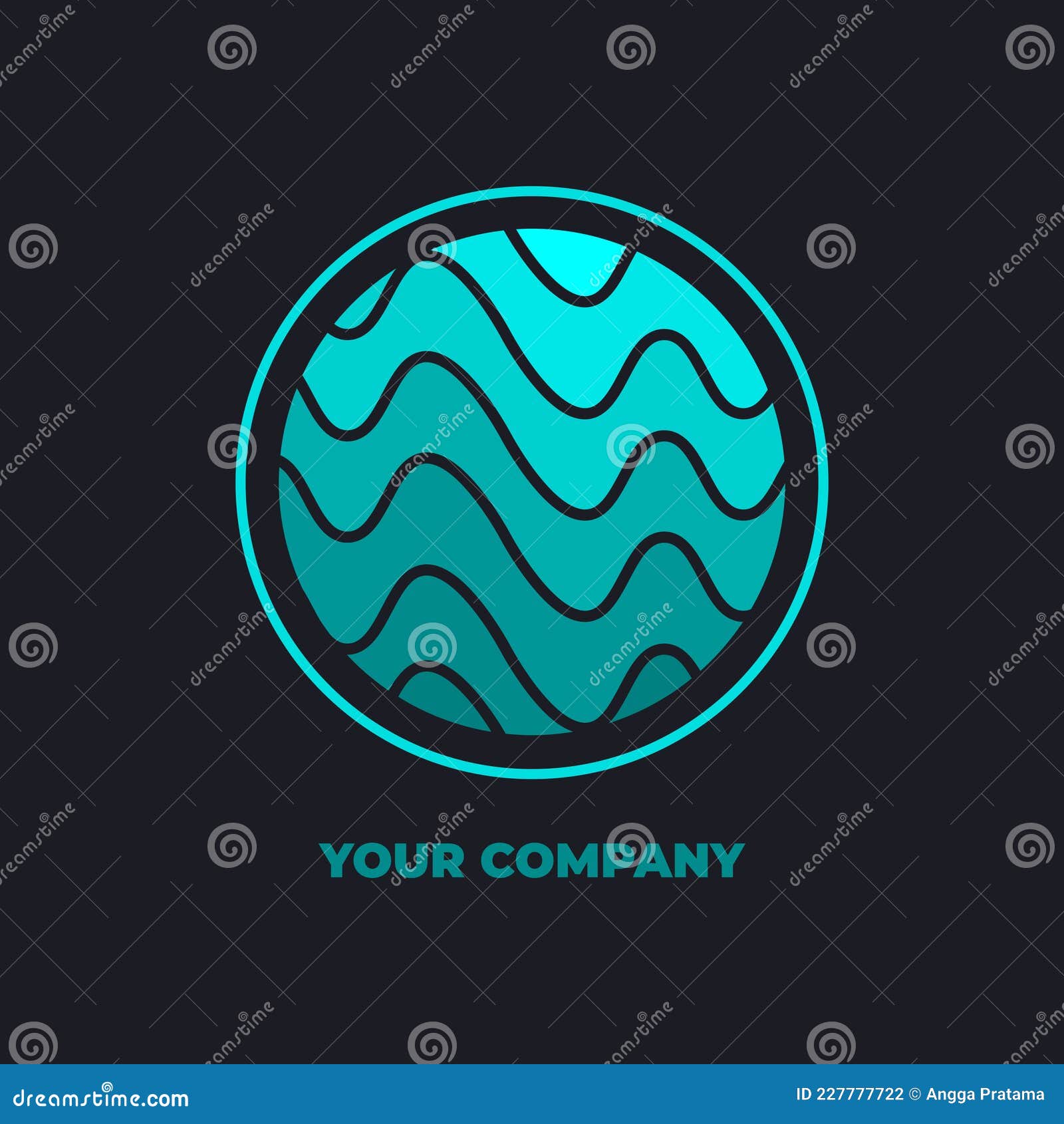 Blue Melting Globe Abstract Logo Vector Stock Vector - Illustration of ...