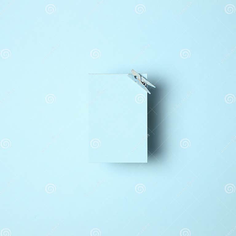 Blue Memo Pad, Sticky Note on Blue Background Stock Image - Image of ...