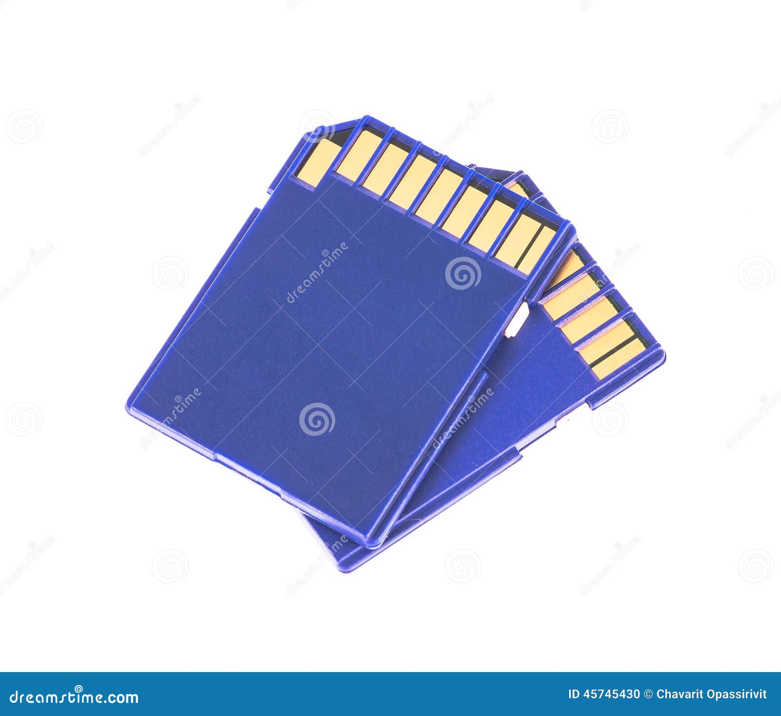 Blue memory SD card stock photo. Image of industrial - 45745430