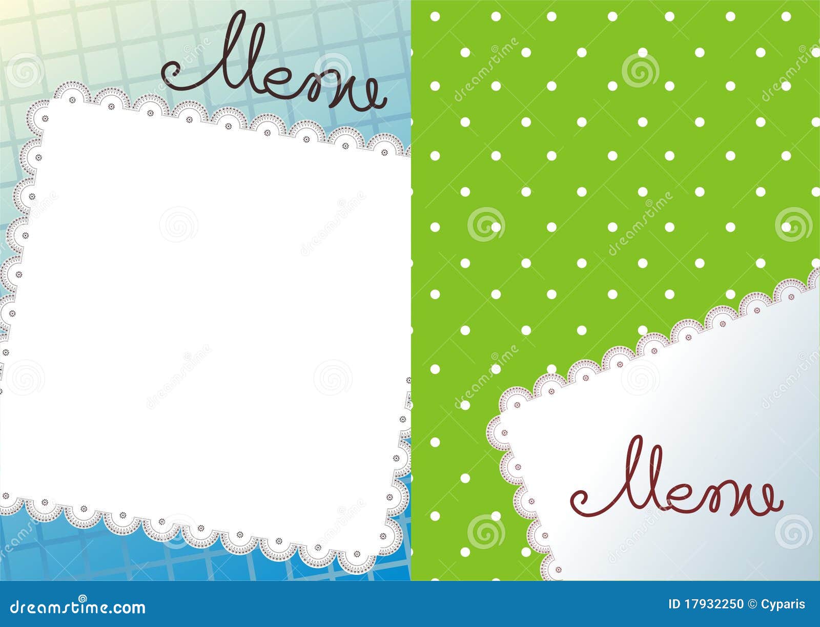 Blue menu stock vector. Illustration of drink, dinner - 17932250