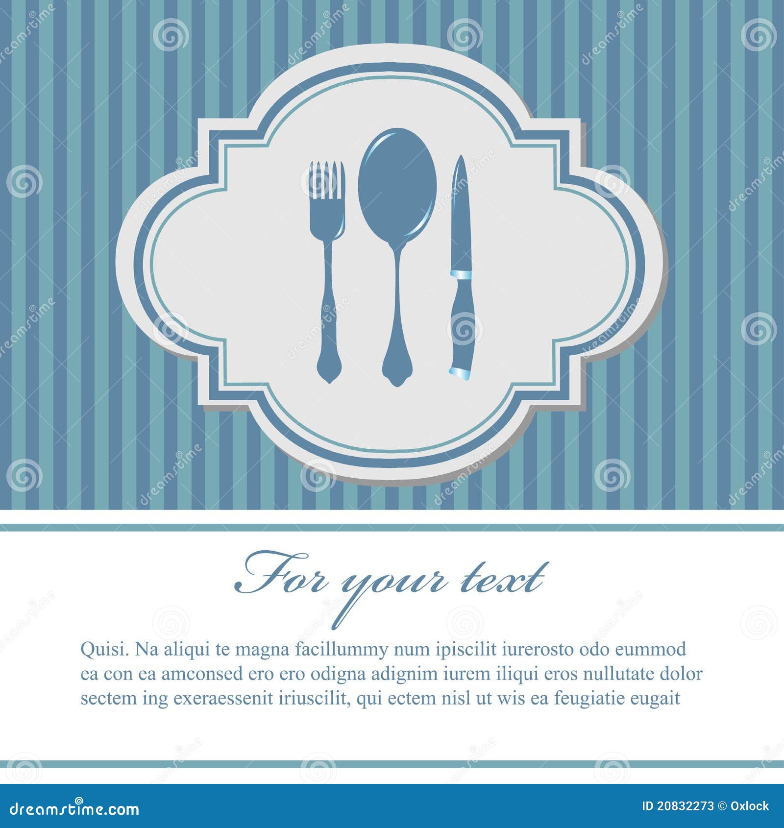 Blue Menu Brochure Design Vector Illustration | CartoonDealer.com #29438926
