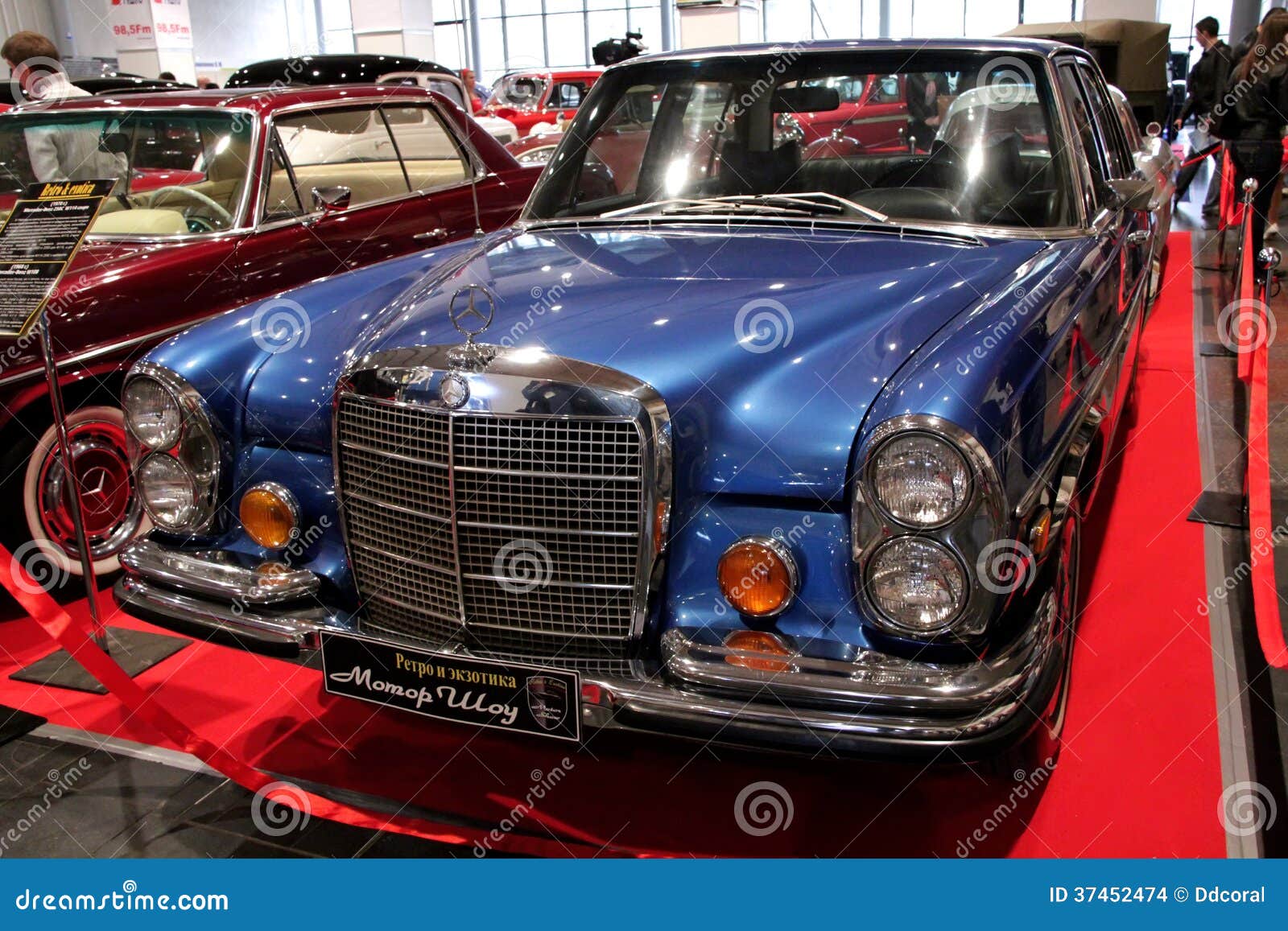 Blue Mercedes Benz editorial stock image. Image of motorcar - 37452474