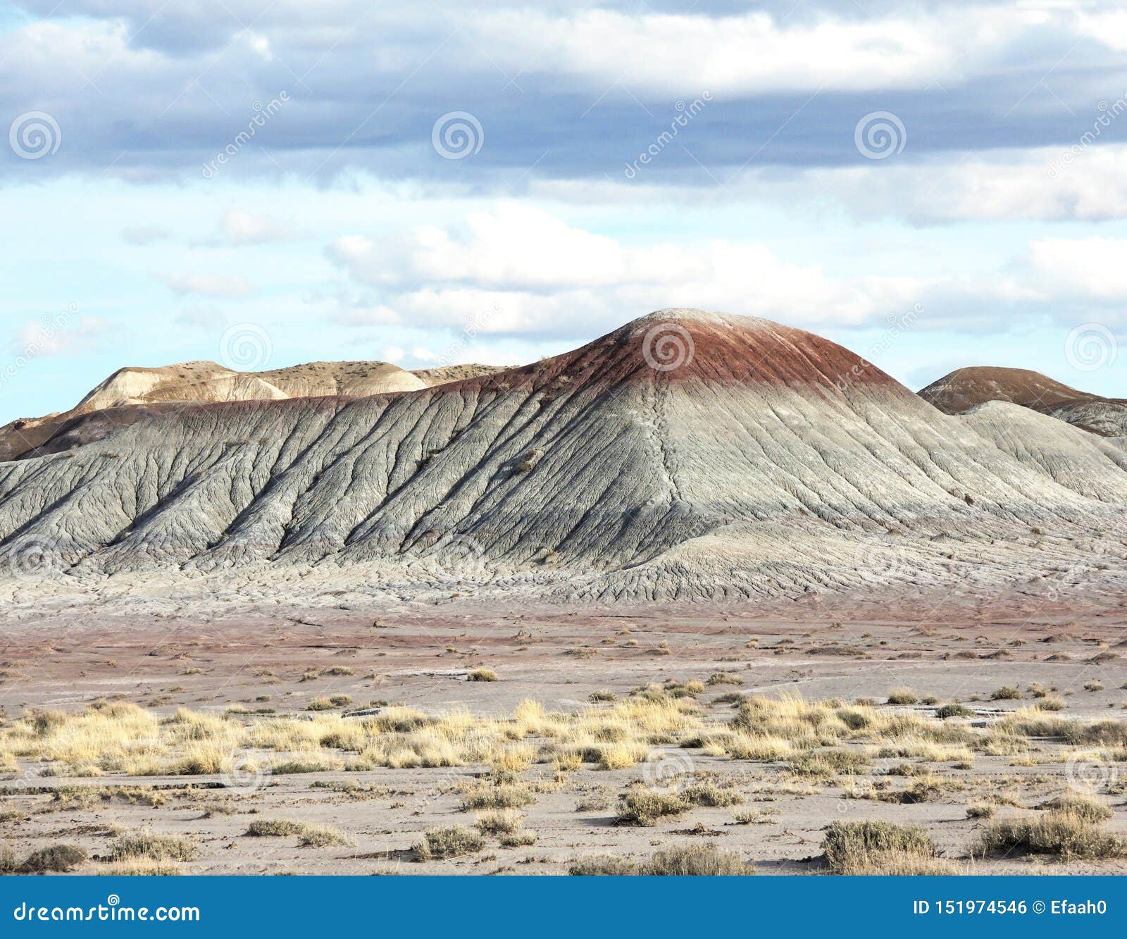 Layers Of Sediment And Erosion From Grand Prismatic Royalty-Free Stock ...