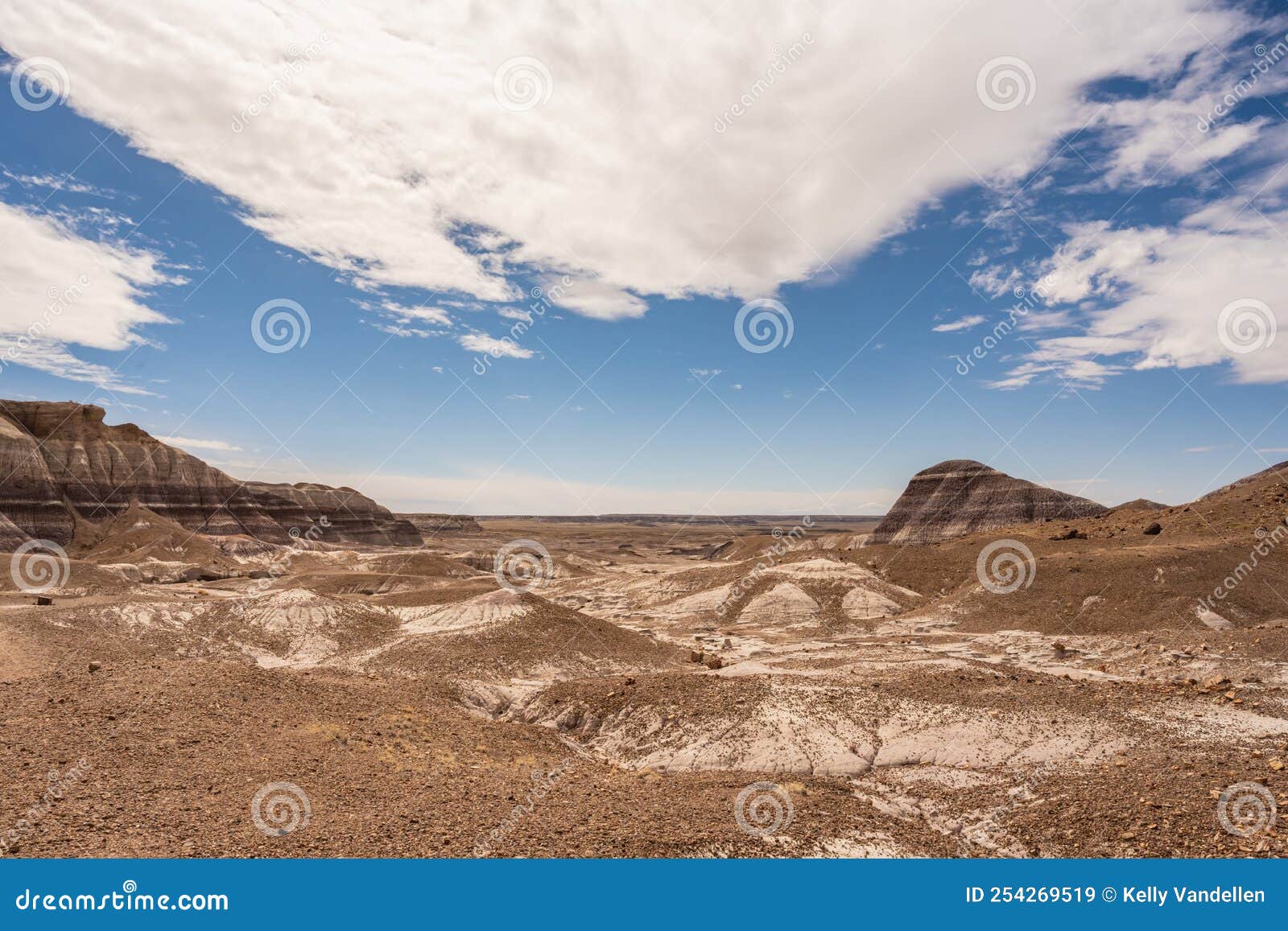 Blue Mesa Trail with Badlands Formations on Either Side Stock Image ...