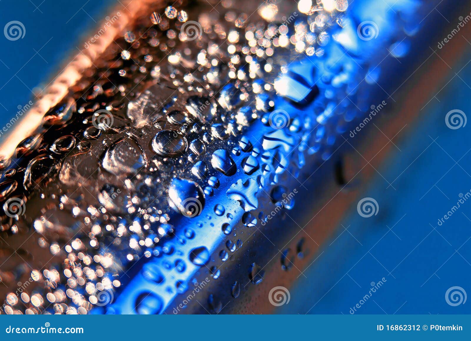 Blue Metal Bar stock photo. Image of liquid, metallic - 16862312