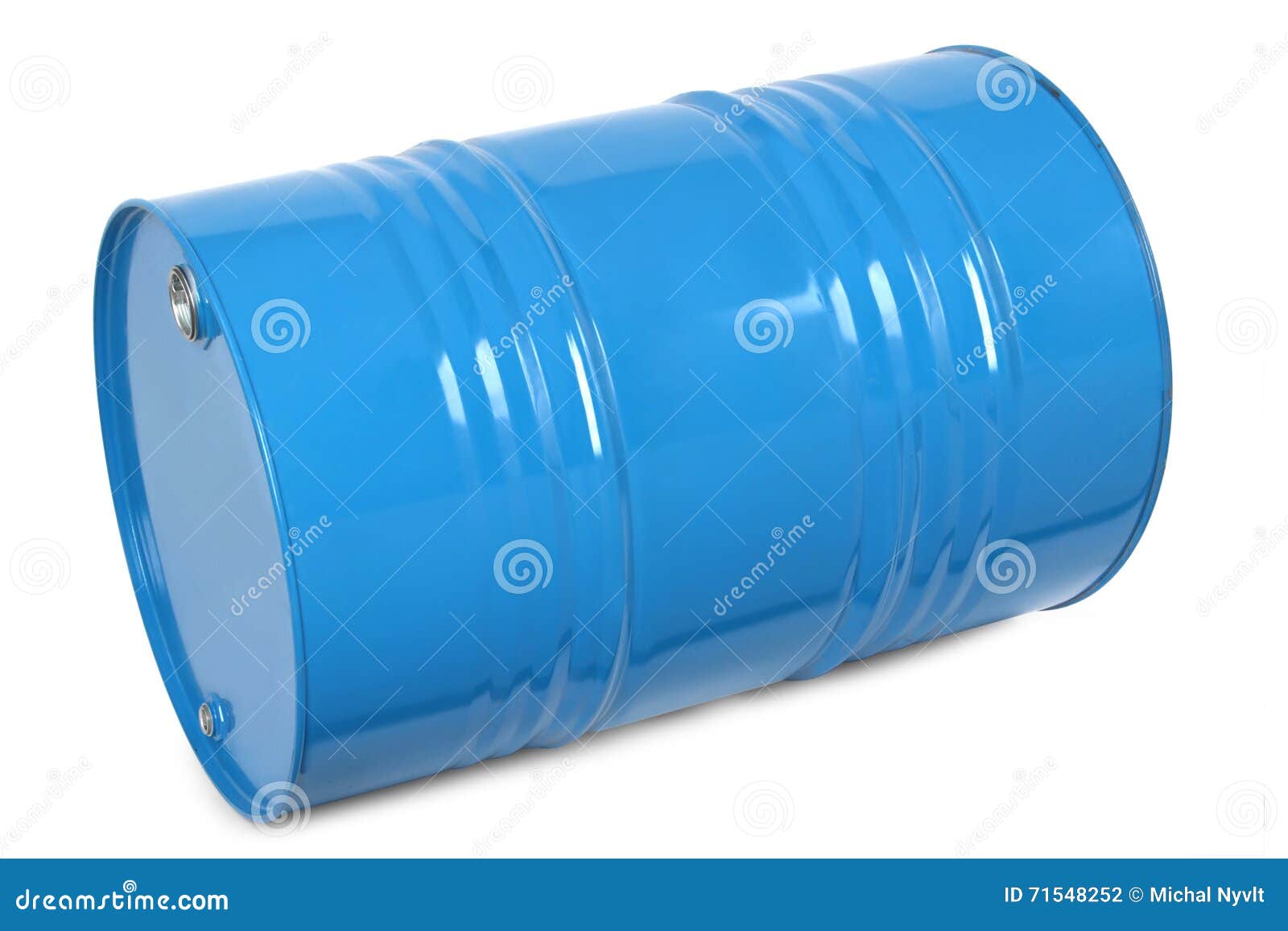 Blue metal barrel stock photo. Image of container, metal - 71548252