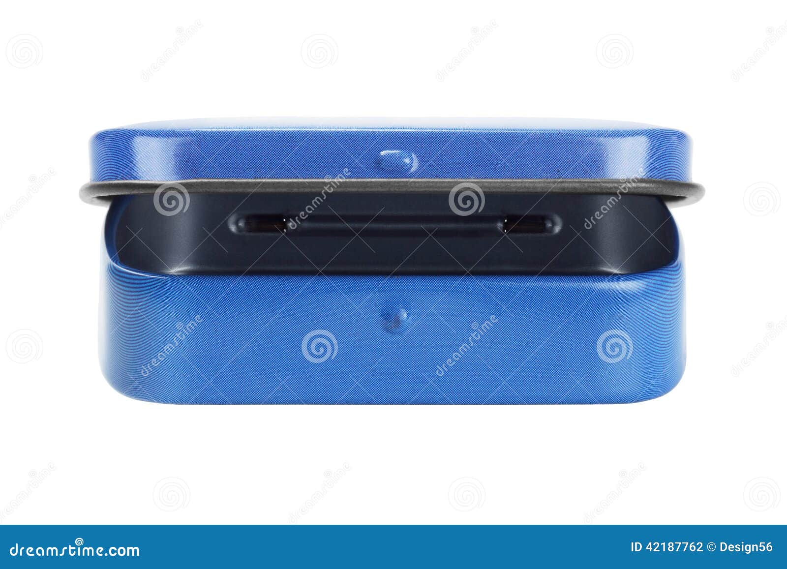 Blue Metal Box stock photo. Image of pattern, empty, shape - 42187762