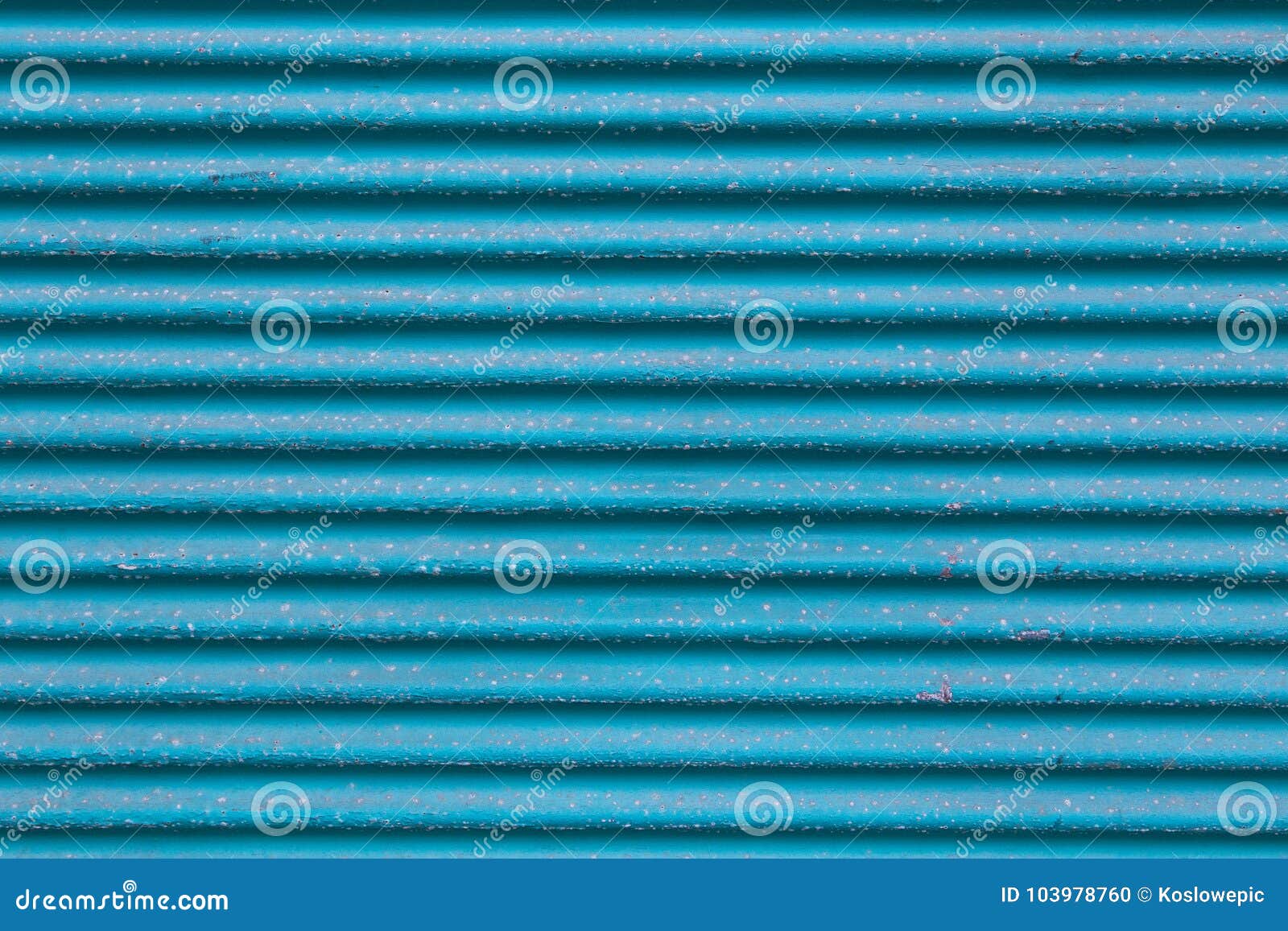 Blue Metal Corrugated Board Texture Turquoise Color Background Stock ...