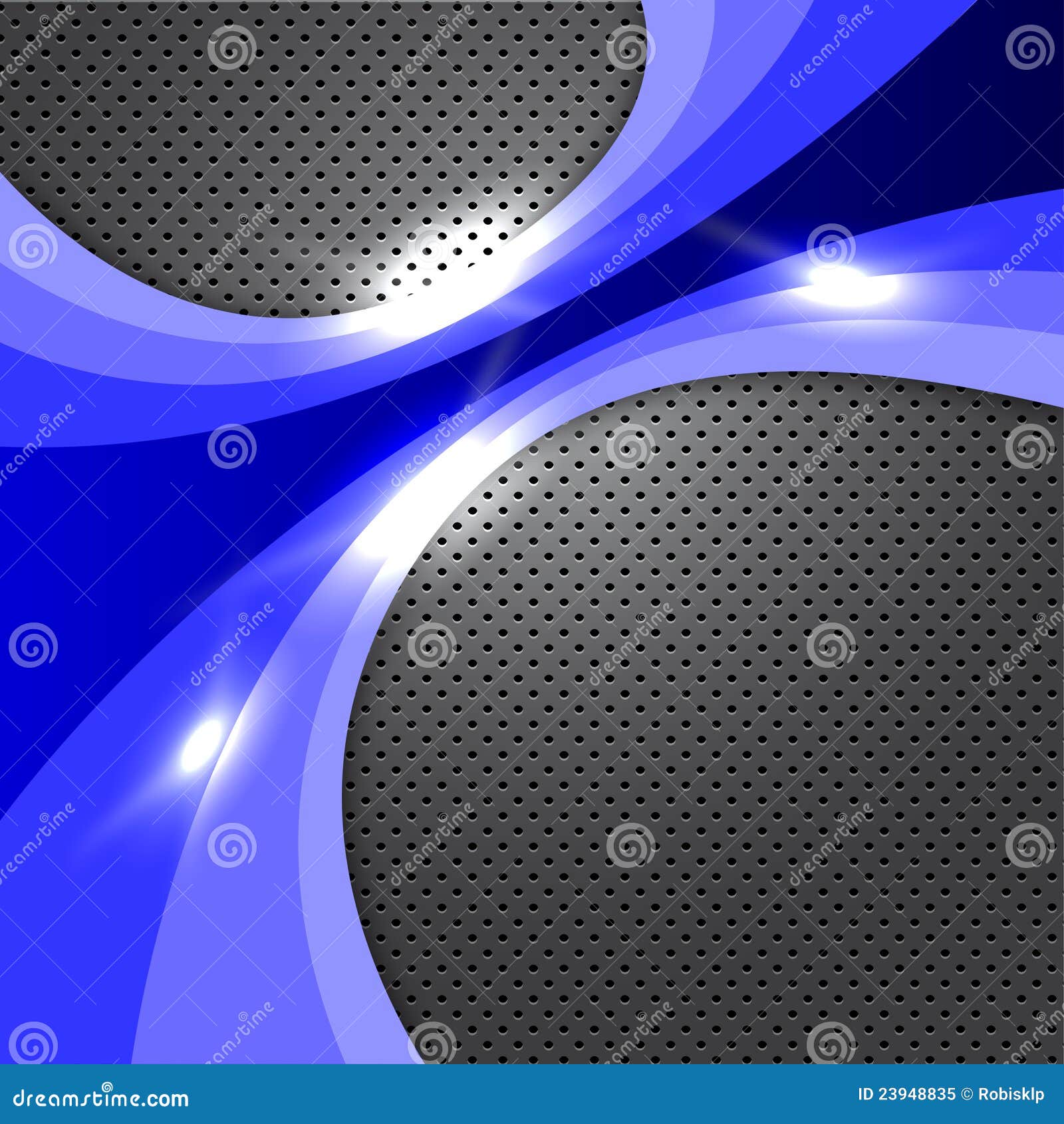 Blue Metal Design stock vector. Illustration of glossy - 23948835