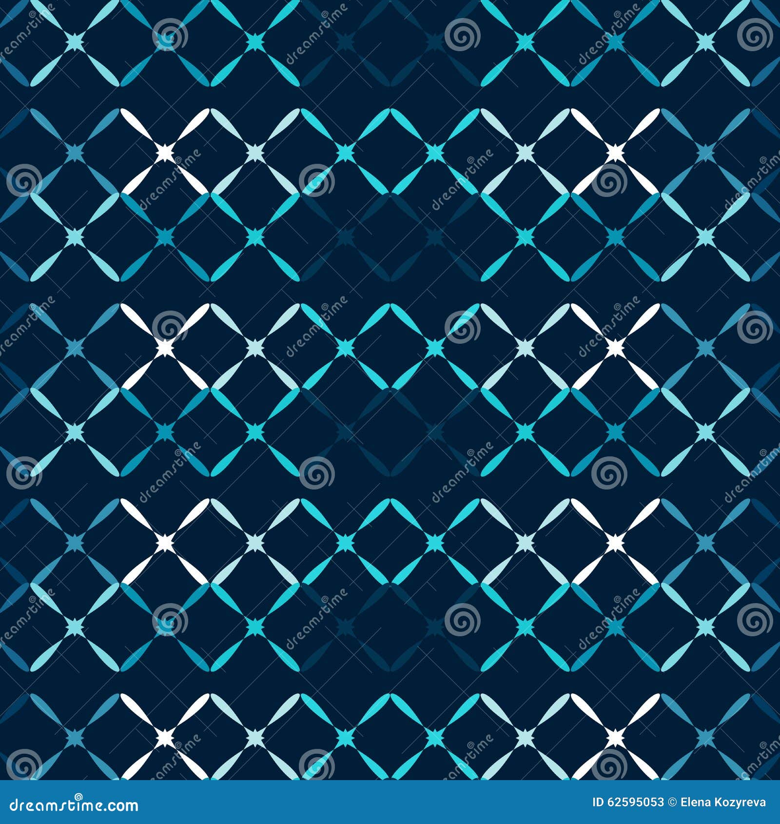 Blue Metal Grid Abstract Seamless Pattern Stock Vector - Illustration ...