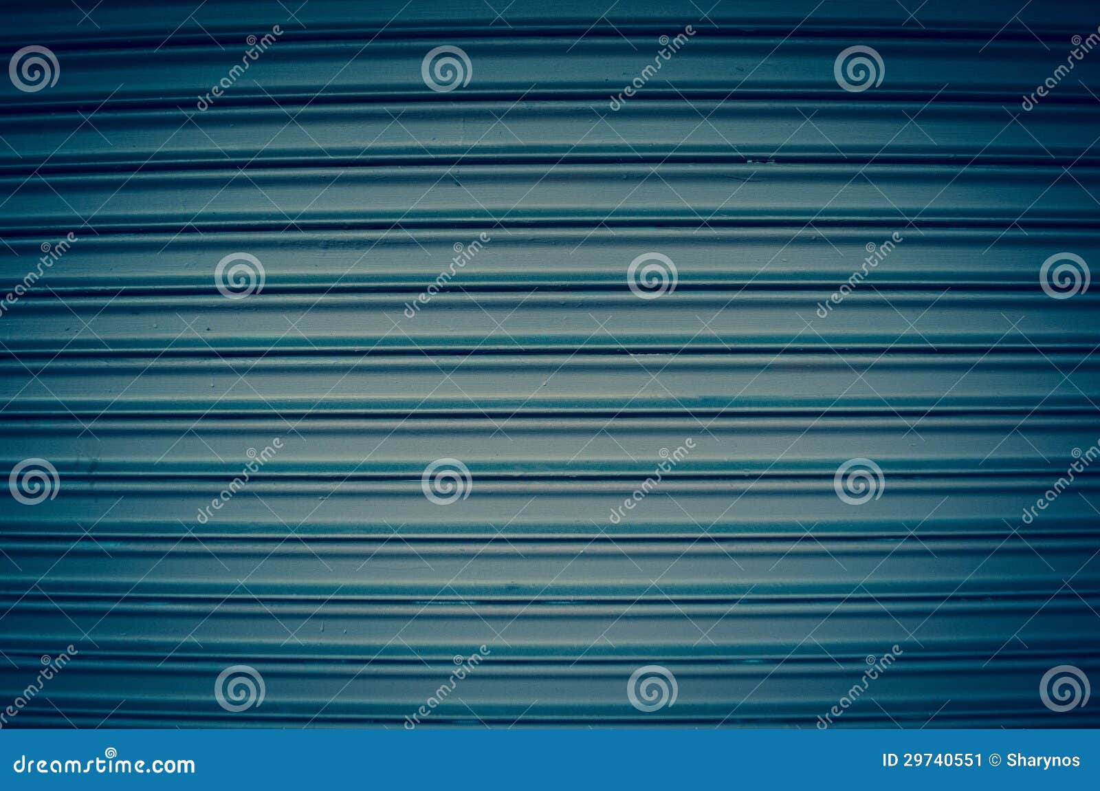 Blue metal roller shutter stock image. Image of grunge - 29740551