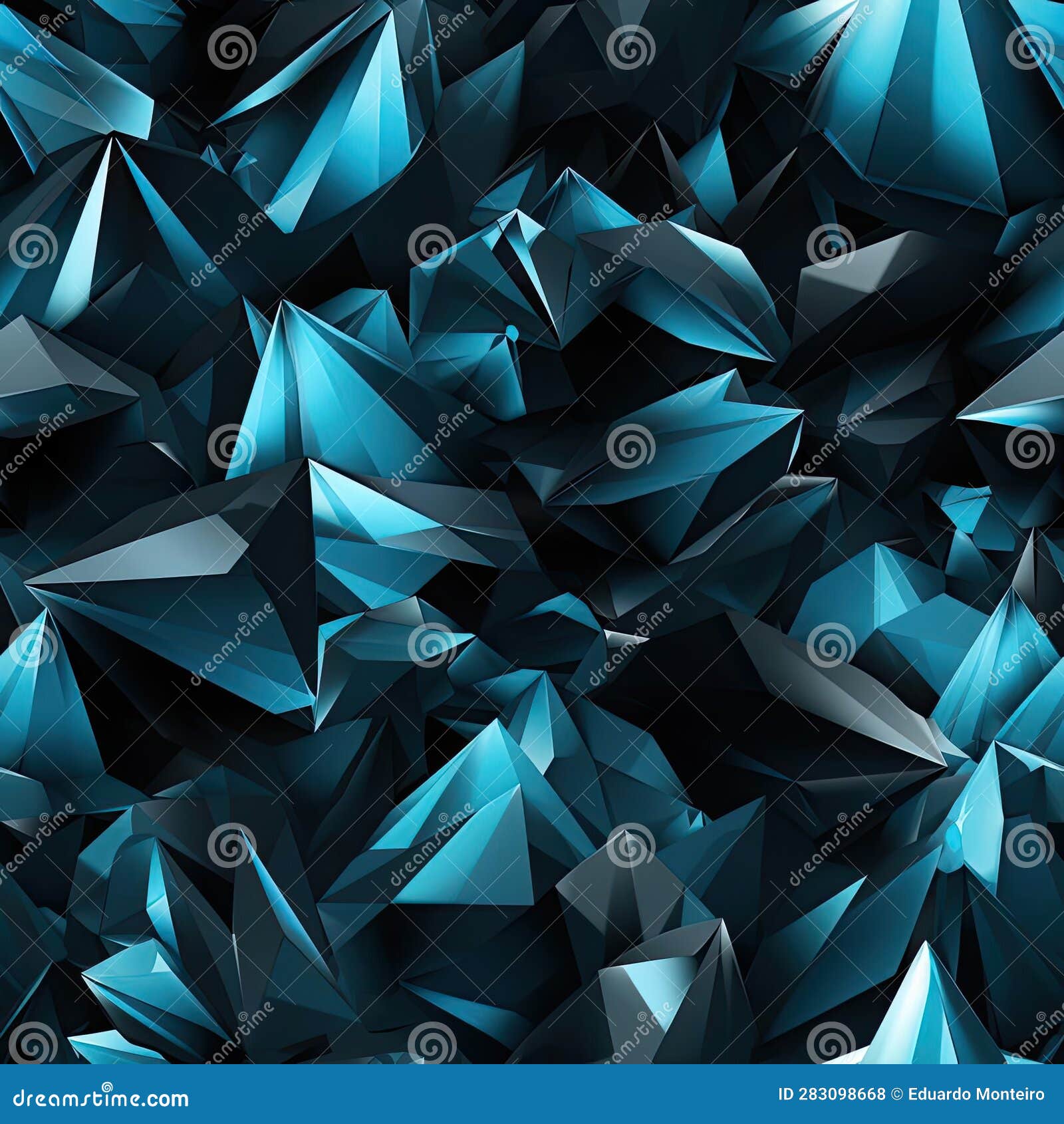 Blue Metal Objects in Triangular Shapes Wallpaper (tiled) Stock ...