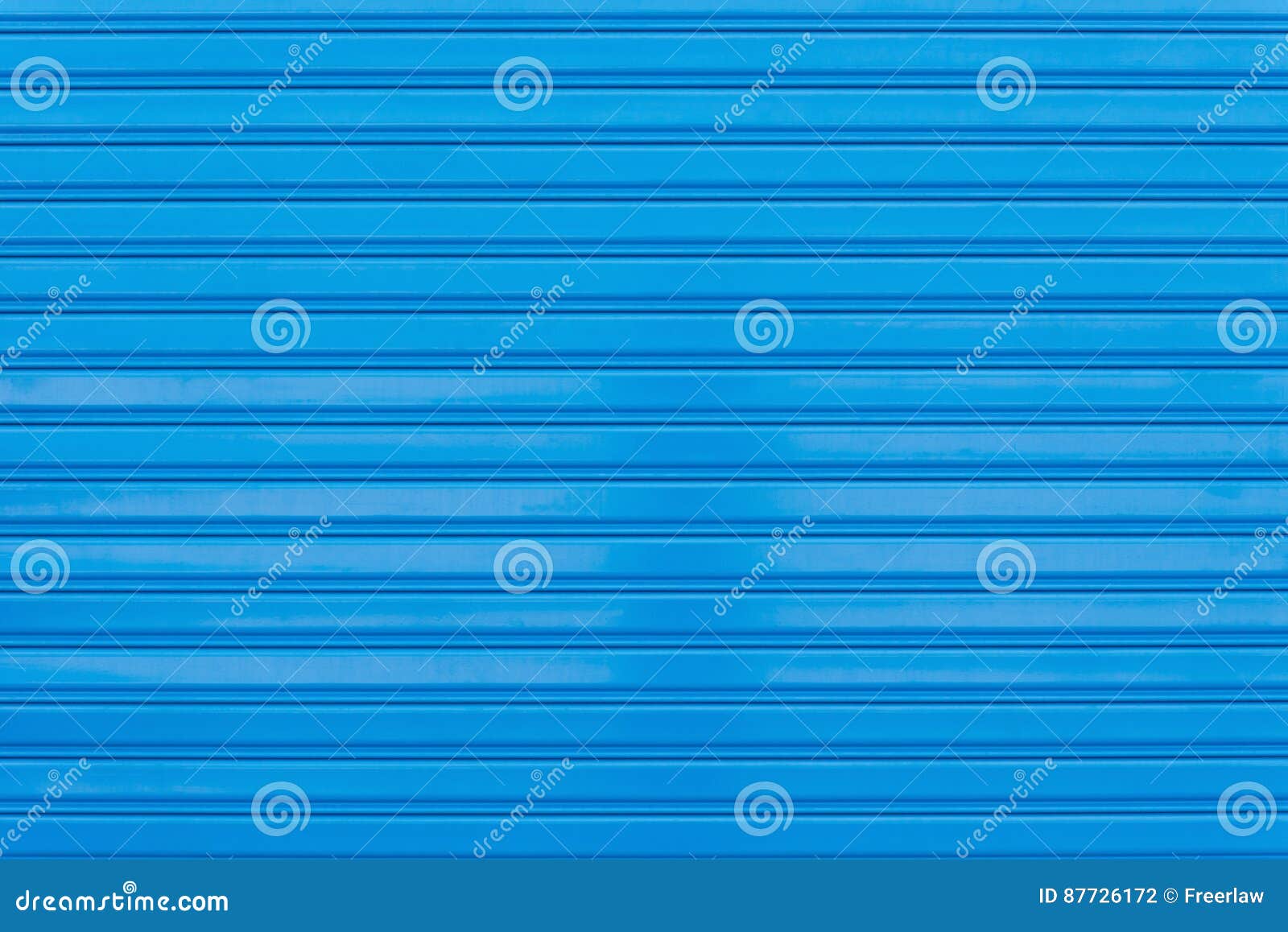Blue metal shutter door stock photo. Image of blue, store - 87726172
